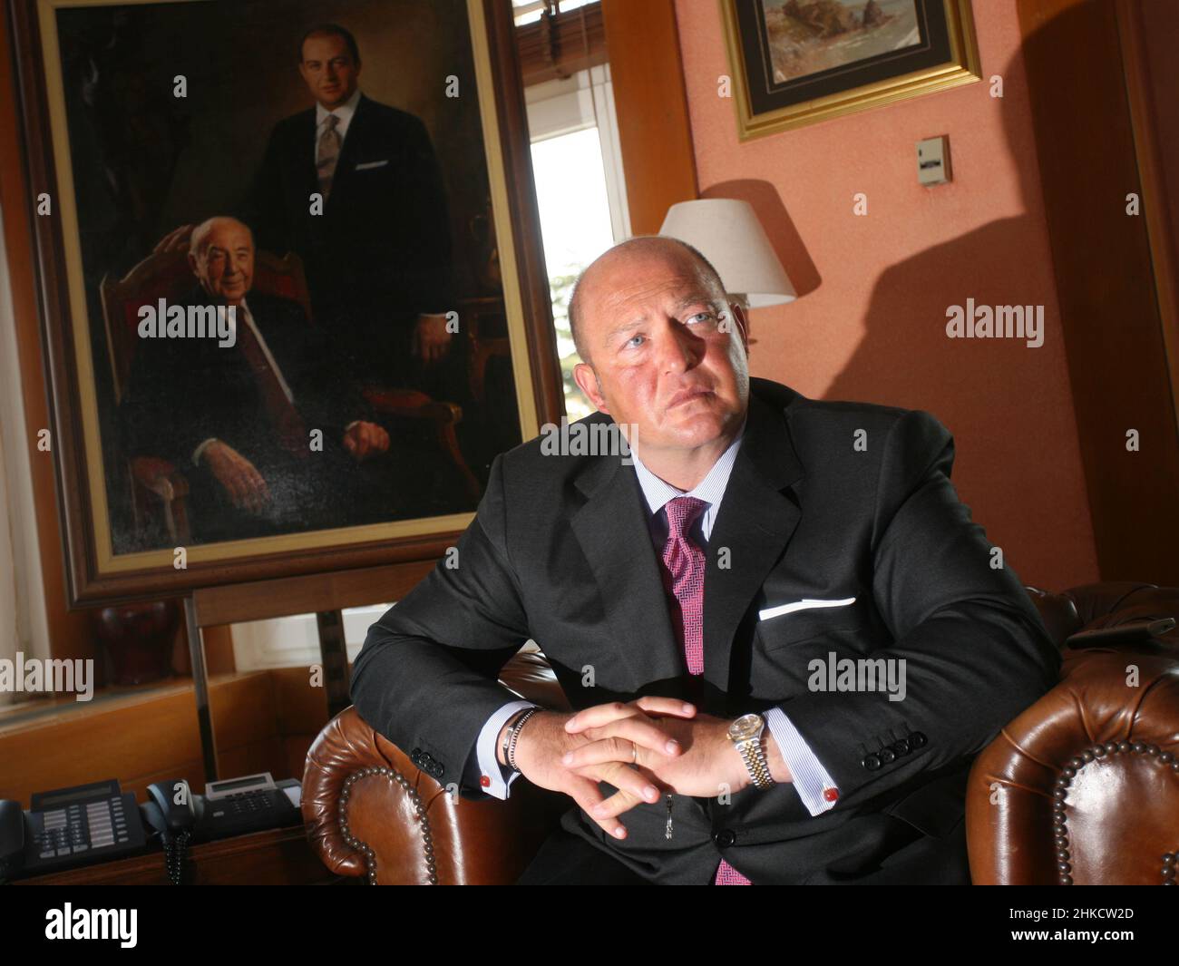 ISTANBUL, TURKEY - APRIL 9: Famous Turkish businessman and former Koc ...