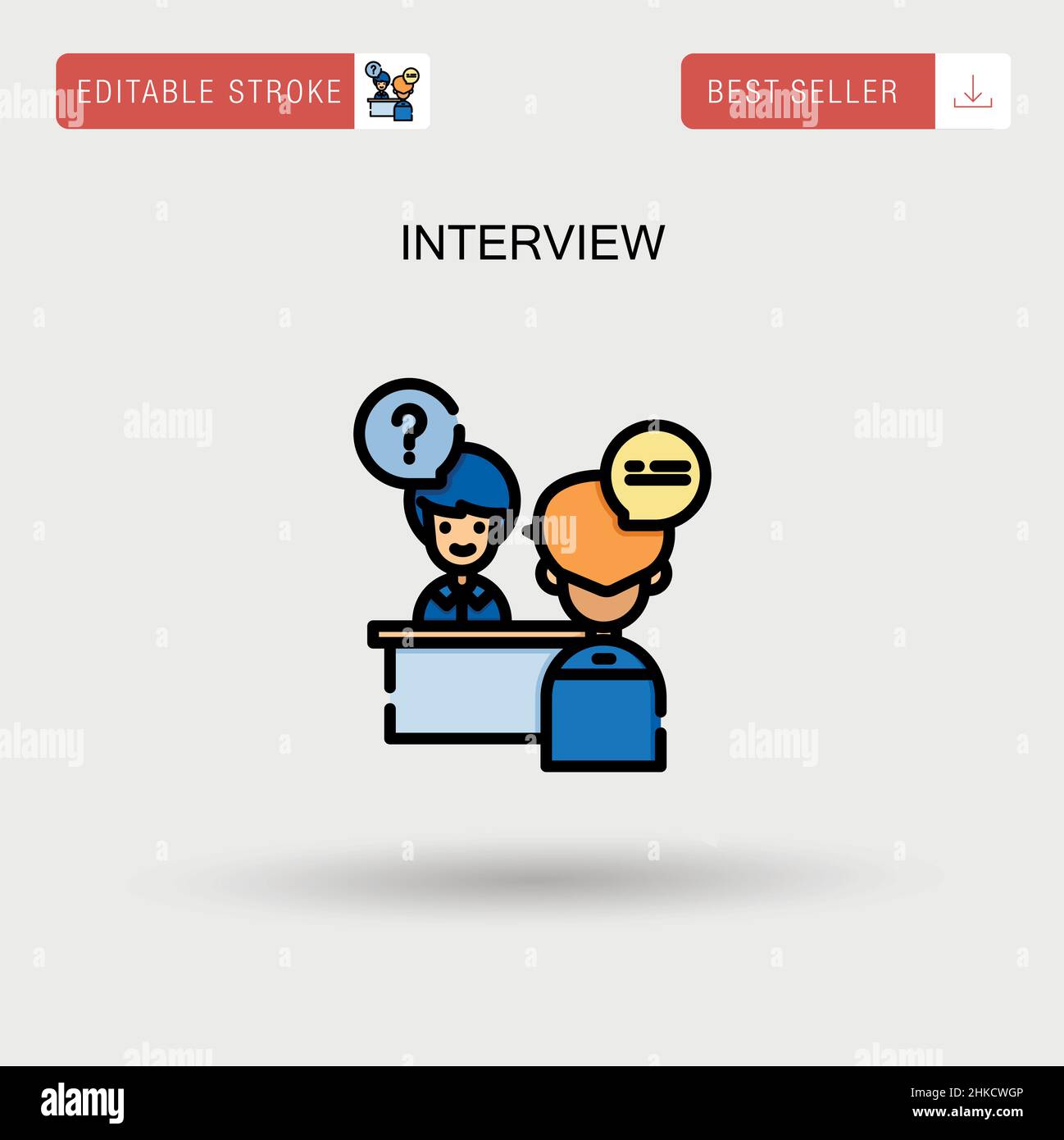 Interview two people male hi-res stock photography and images - Alamy