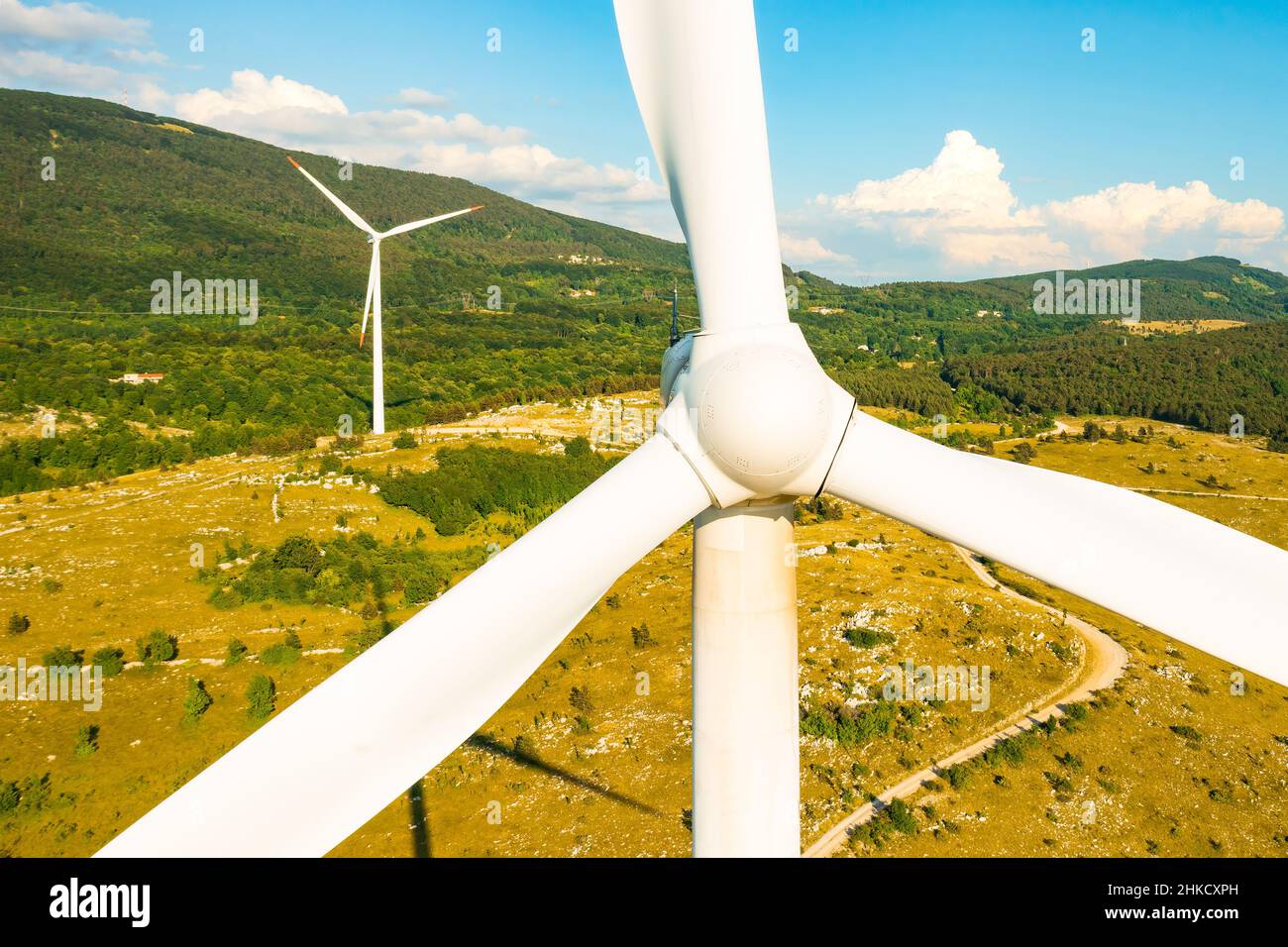 Windmill drone hi-res stock photography and images - Alamy