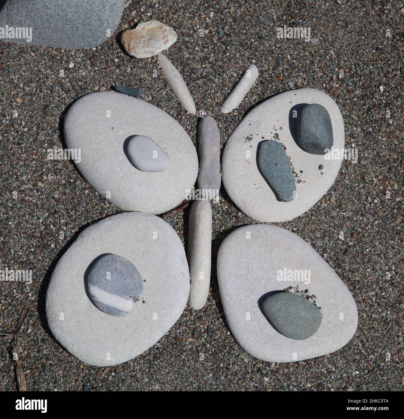 Butterfly made out of stones hi-res stock photography and images - Alamy