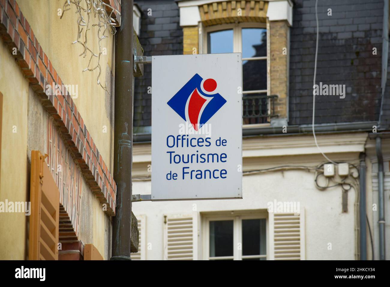FEBRUARY 2021 - FONTAINEBLEAU - FRANCE: view on the Office de Tourisme ...