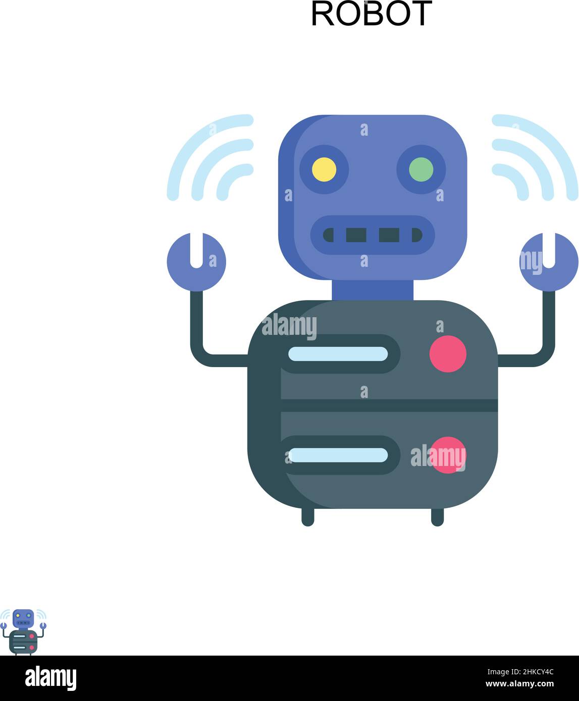 Robot 3d character vector Cut Out Stock Images & Pictures - Alamy