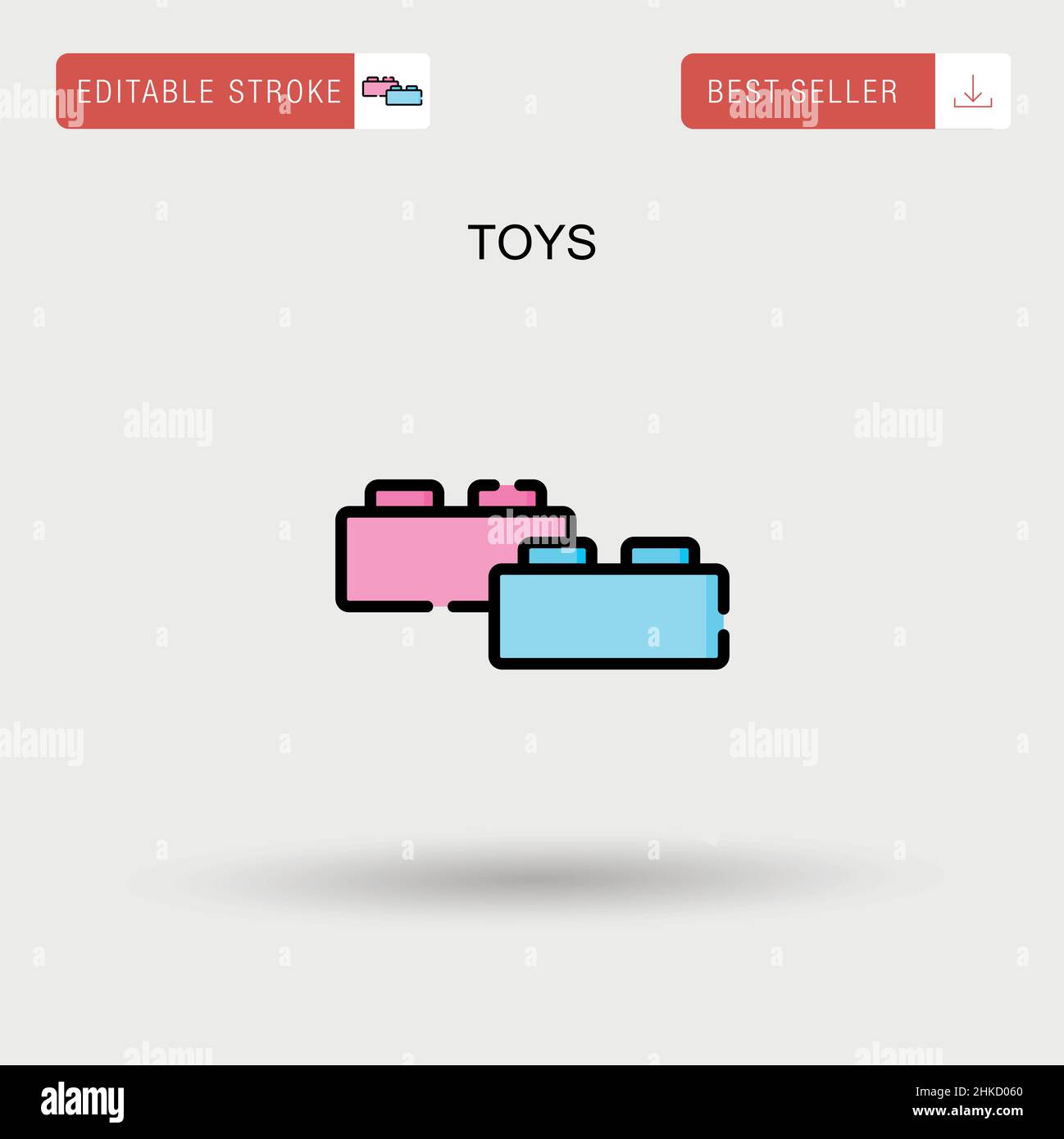 Plastic toys for kids Stock Vector Images - Alamy