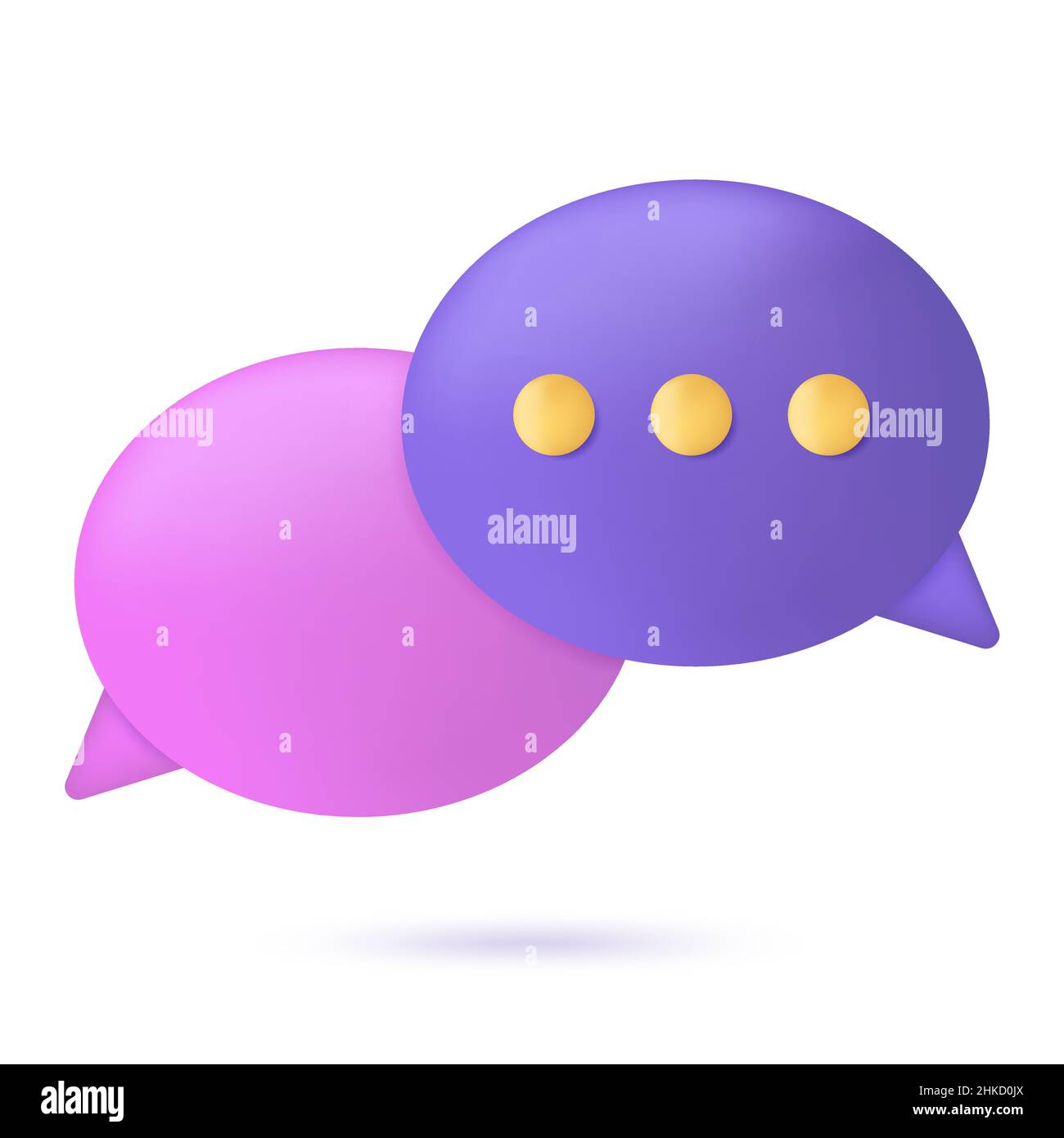 Message notification bubble Cut Out Stock Images & Pictures - Alamy
