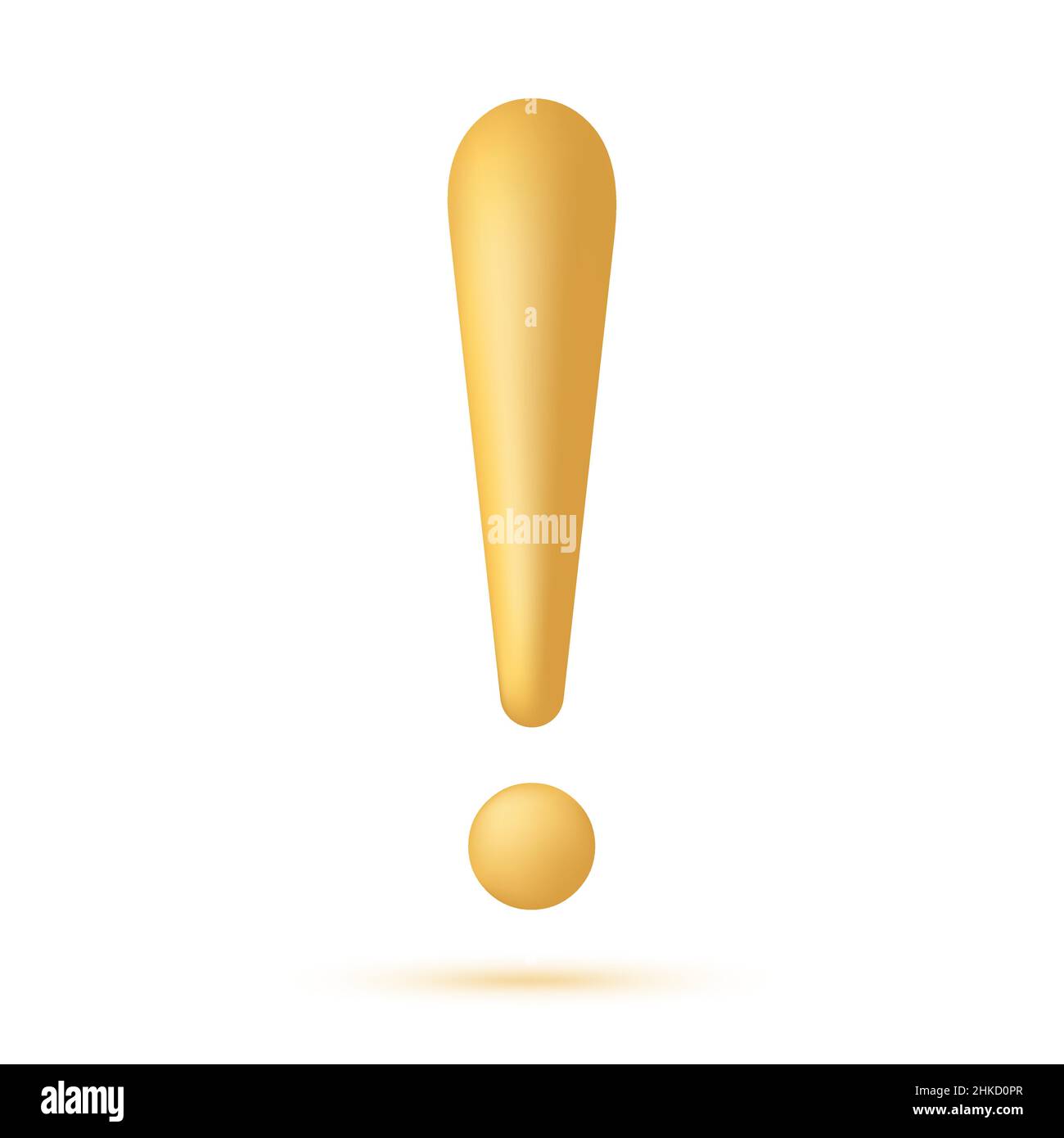 3d exclamation point sign Stock Vector Image & Art - Alamy