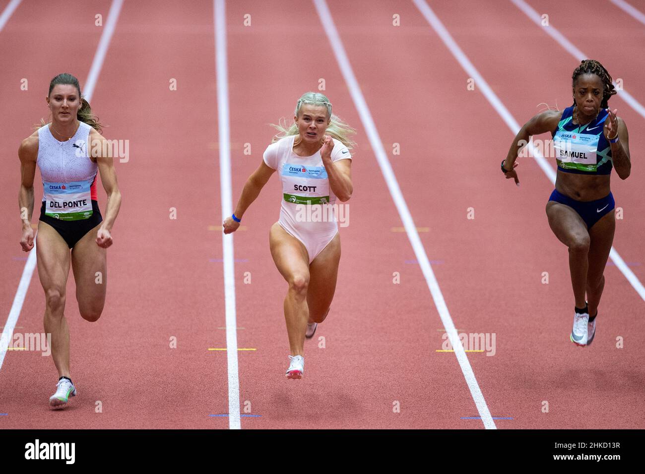 Ostrava, Czech Republic. 03rd Feb, 2022. (L-R) Ajla Del Ponte of ...
