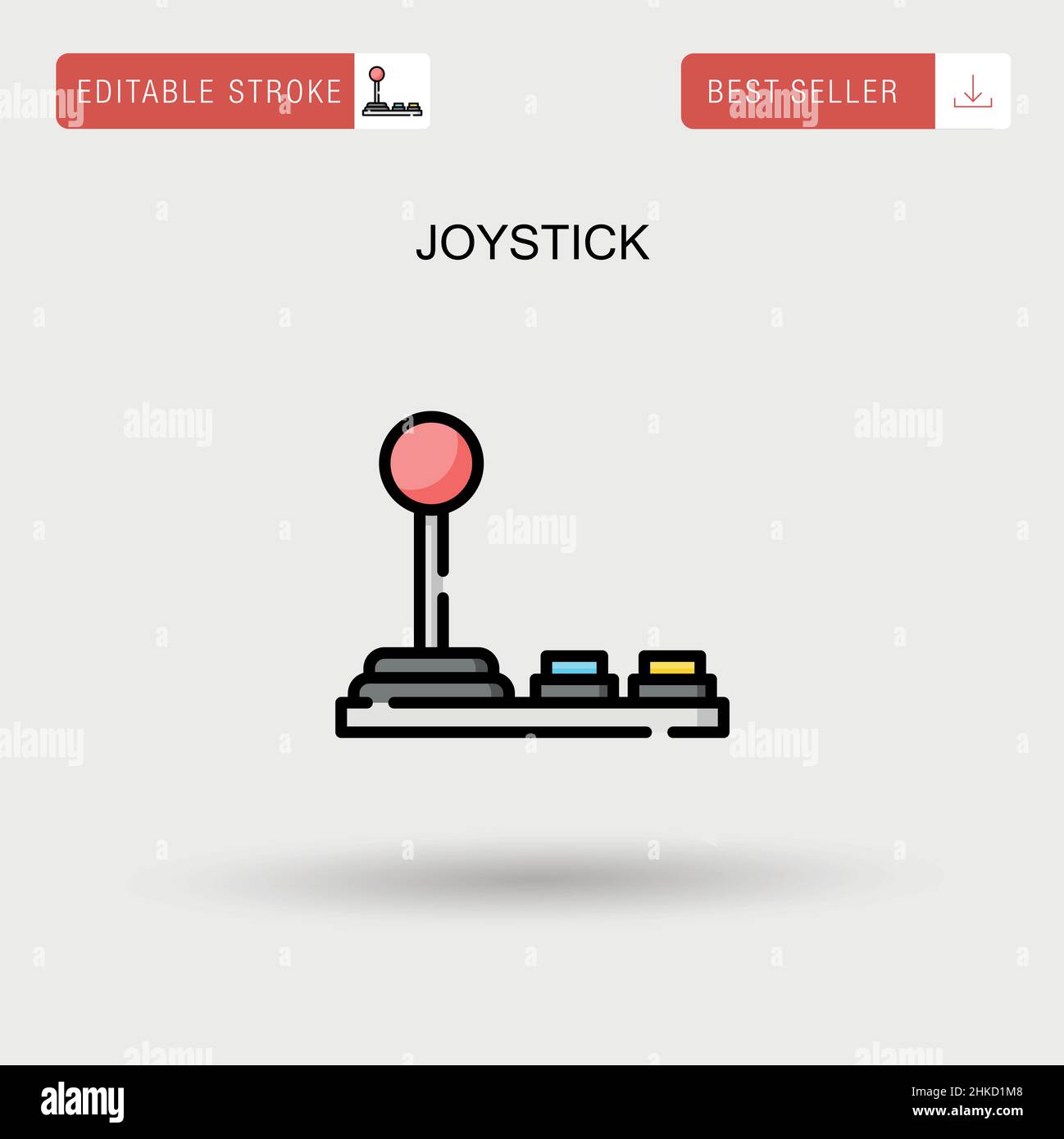Joystick Simple vector icon Stock Vector Image & Art - Alamy