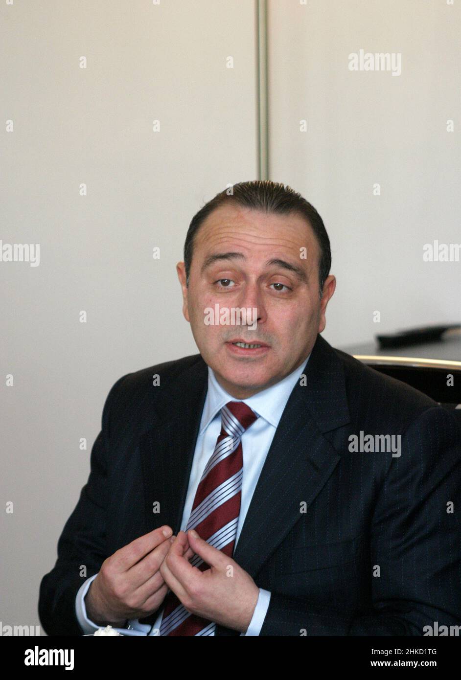 ISTANBUL, TURKEY - MARCH 28: Turkish businessman Omer Sabanci portrait ...