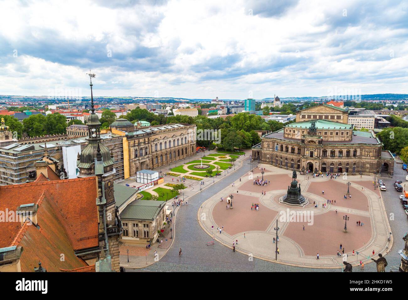 Panoramic view of Dresden, Germany. Semper Opera House Stock Photo - Alamy
