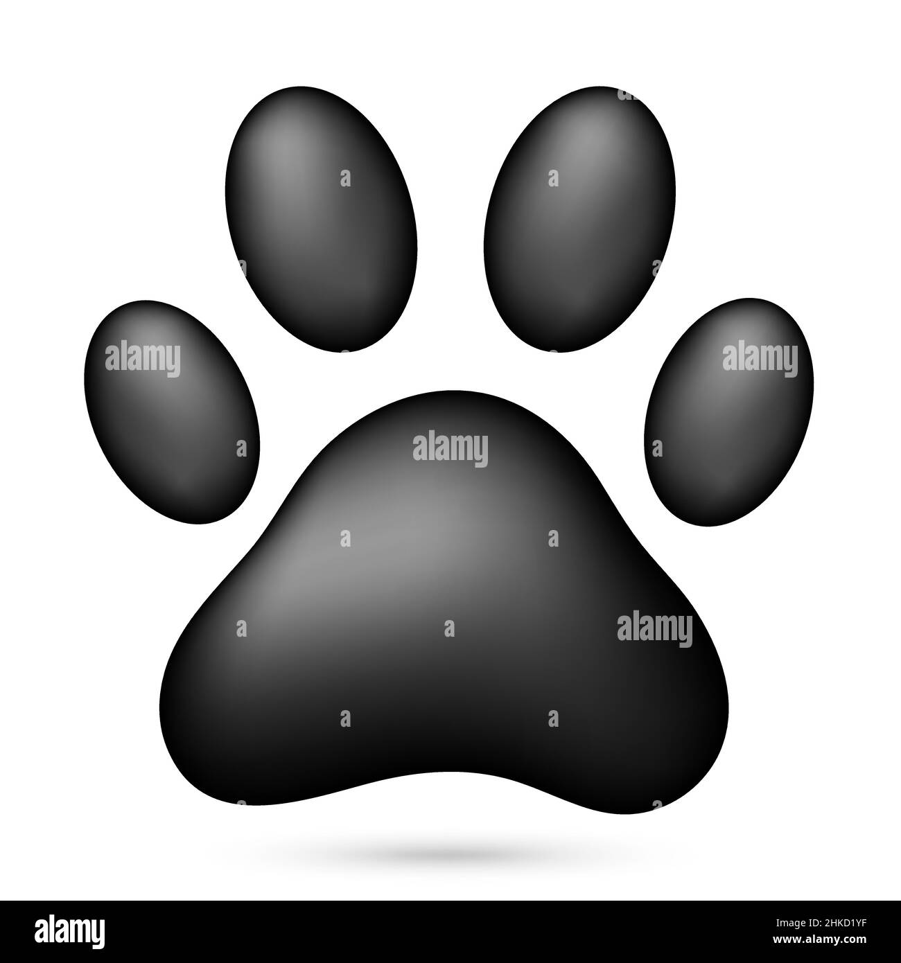 Paw animal print Stock Vector Image & Art - Alamy