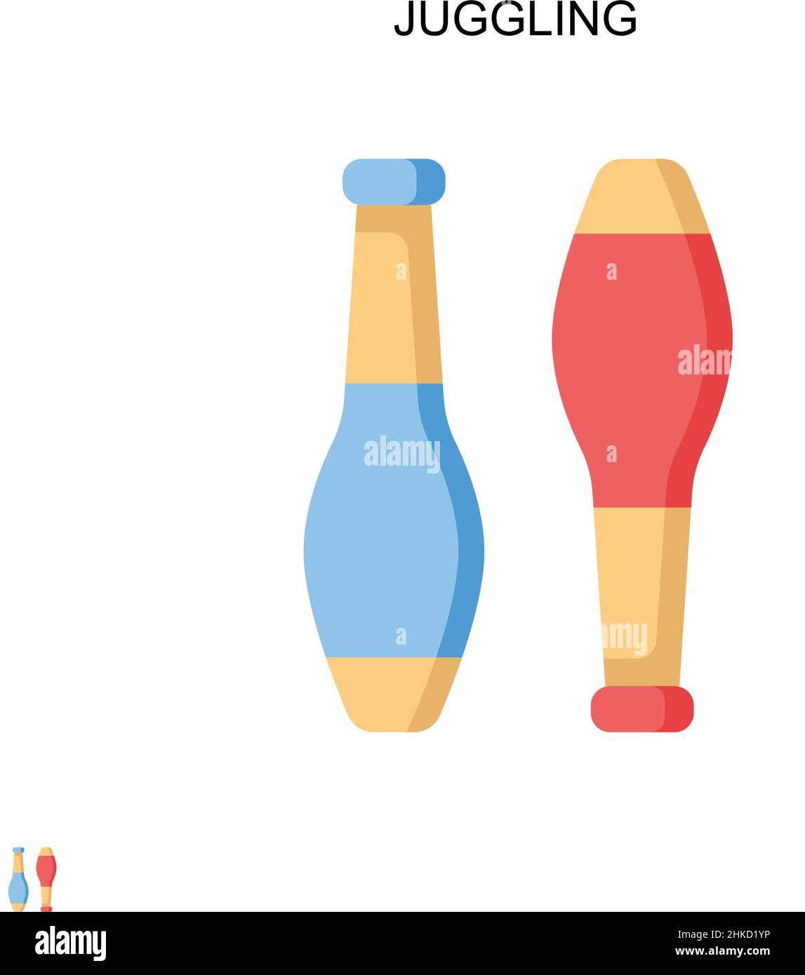 Juggling Simple vector icon. Illustration symbol design template for ...