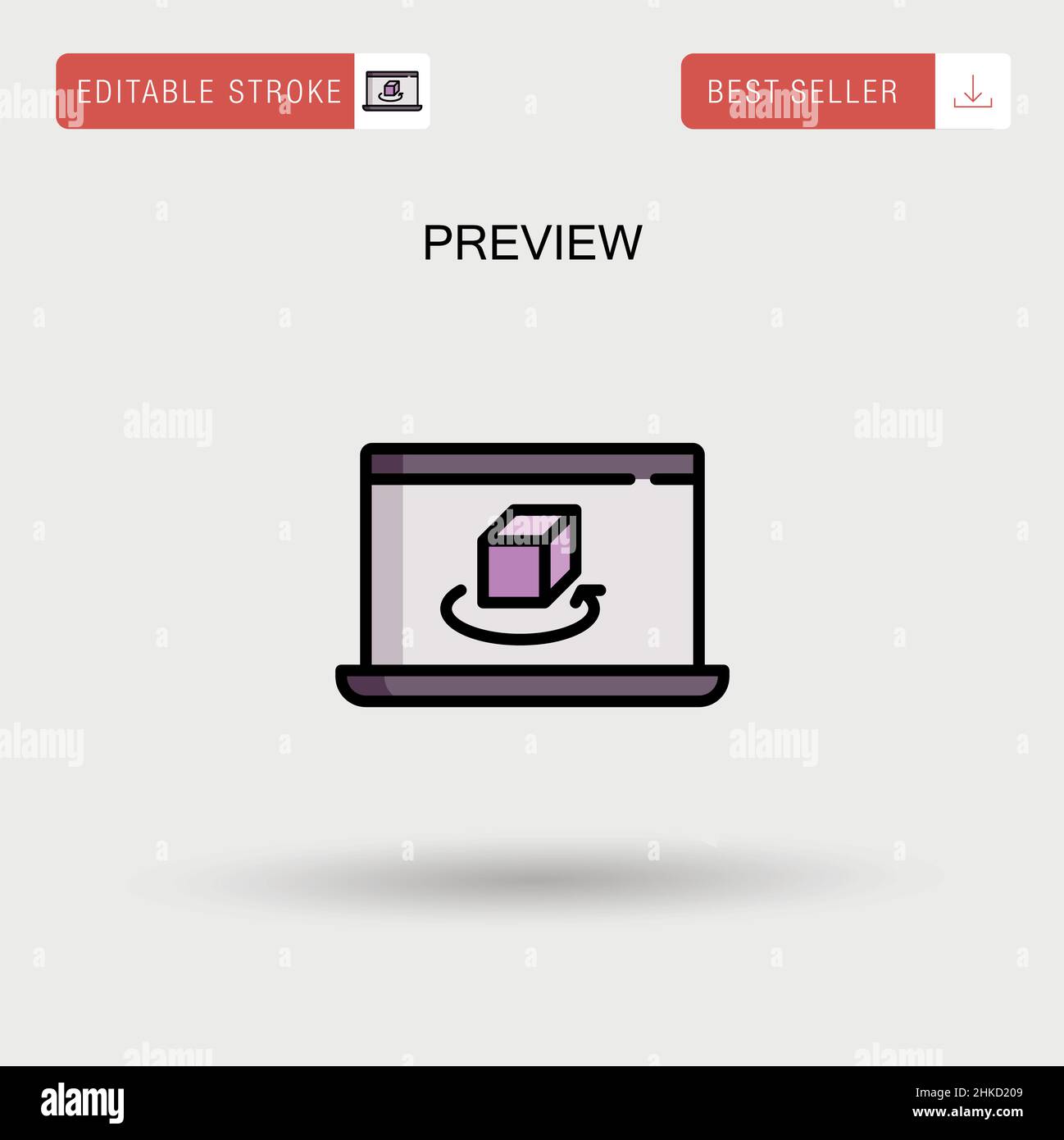 Preview Simple vector icon Stock Vector Image & Art - Alamy