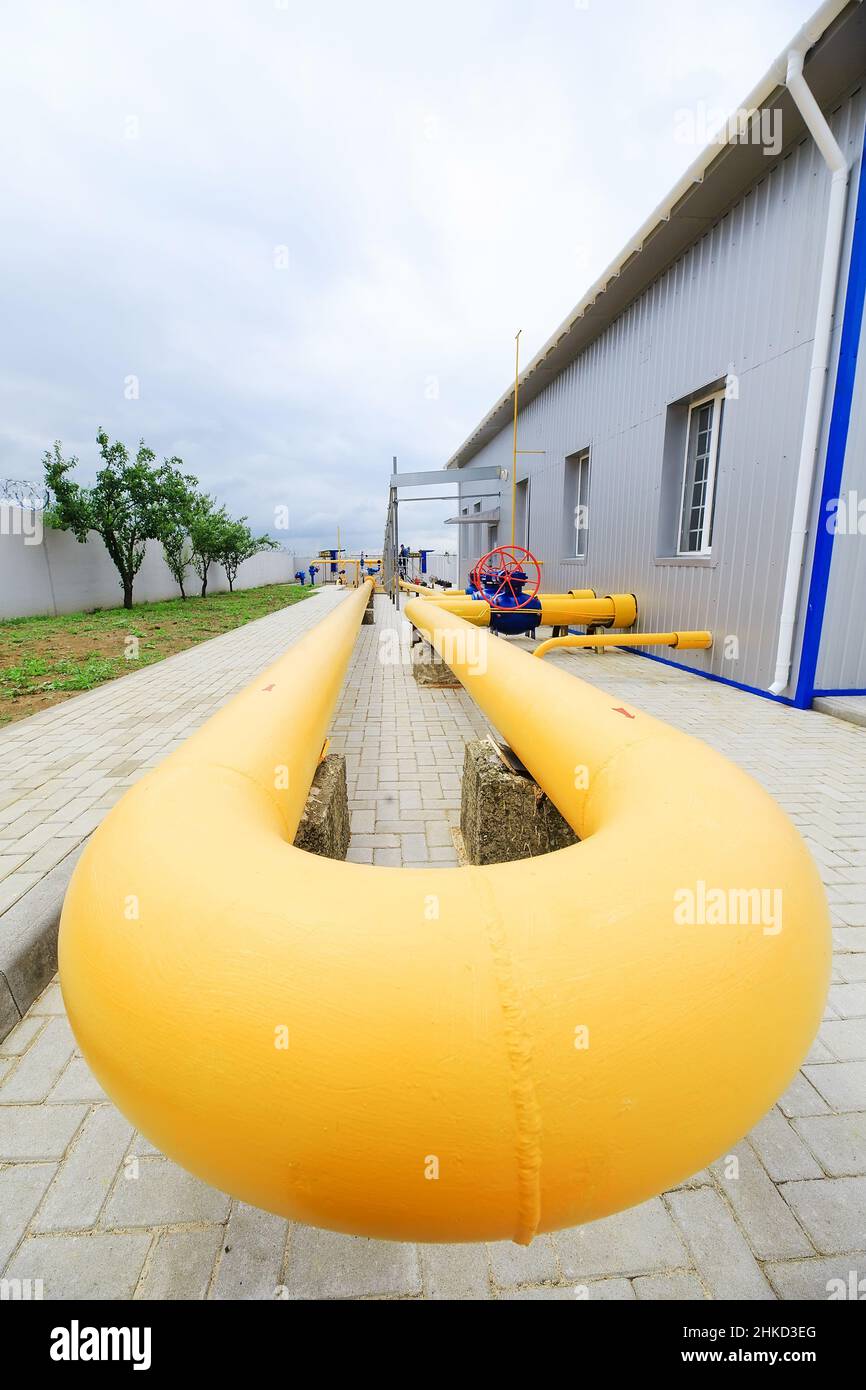 Gas distribution plastic pipe hi-res stock photography and images - Alamy