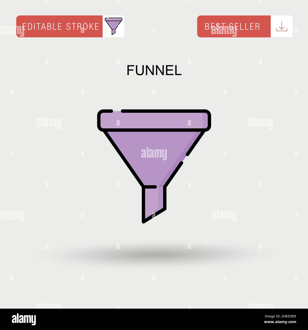 Funnel chart Stock Vector Images - Alamy