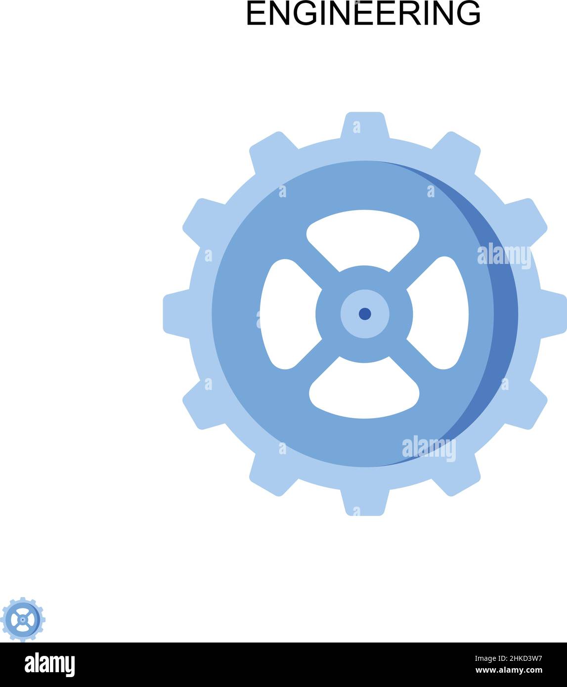 Engineering Simple vector icon. Illustration symbol design template for ...