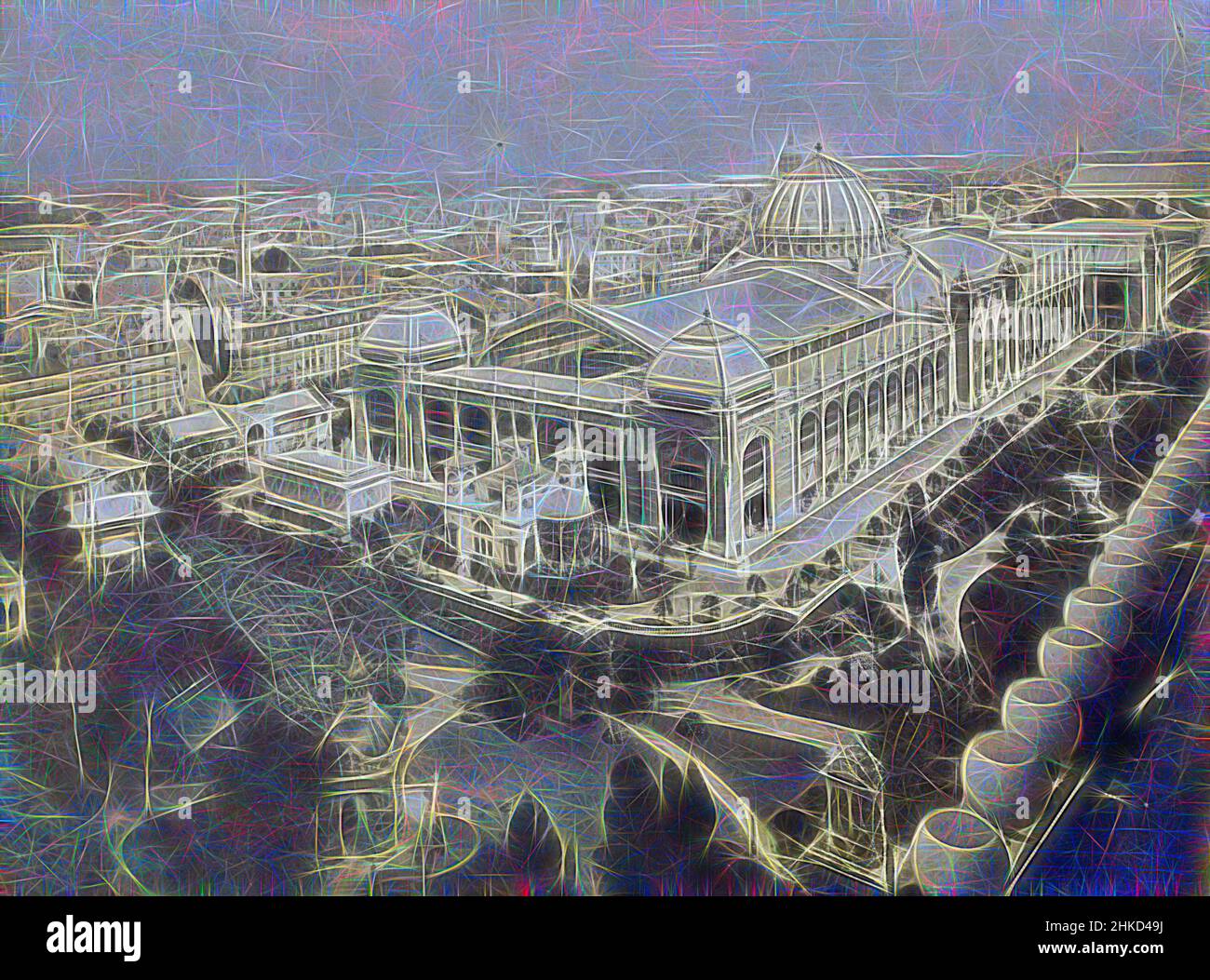 Inspired by View of the building of fine arts in Paris during the World ...