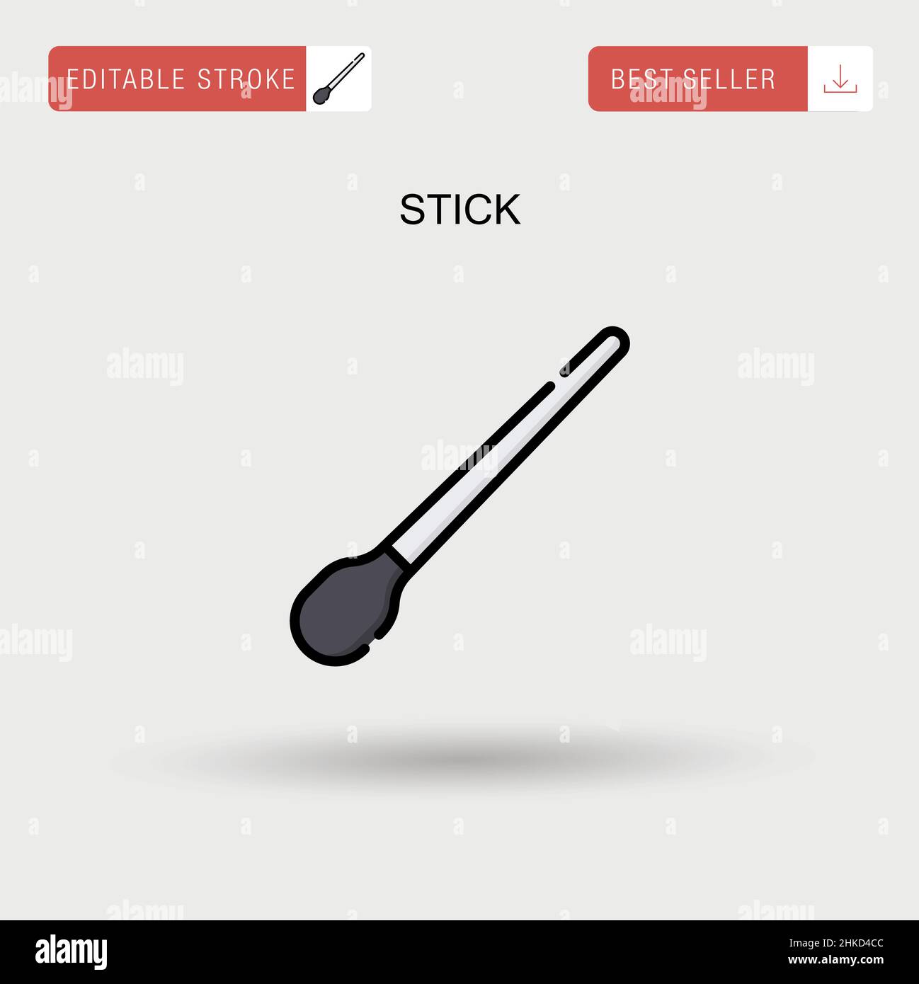 Stick Simple vector icon Stock Vector Image & Art - Alamy