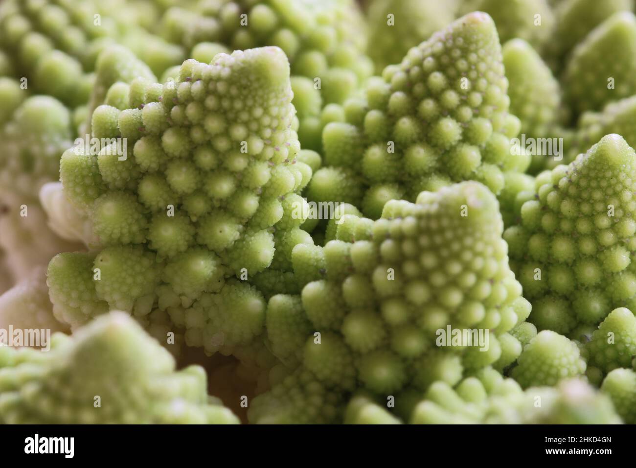 Romanesco Cauliflower florets Stock Photo - Alamy