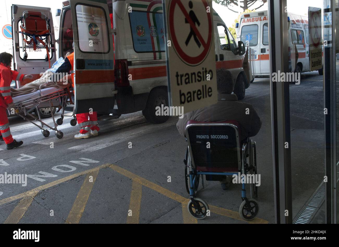 Rome, Italy 18/12/2008: First aid, Casilino general hospital. ©Andrea ...