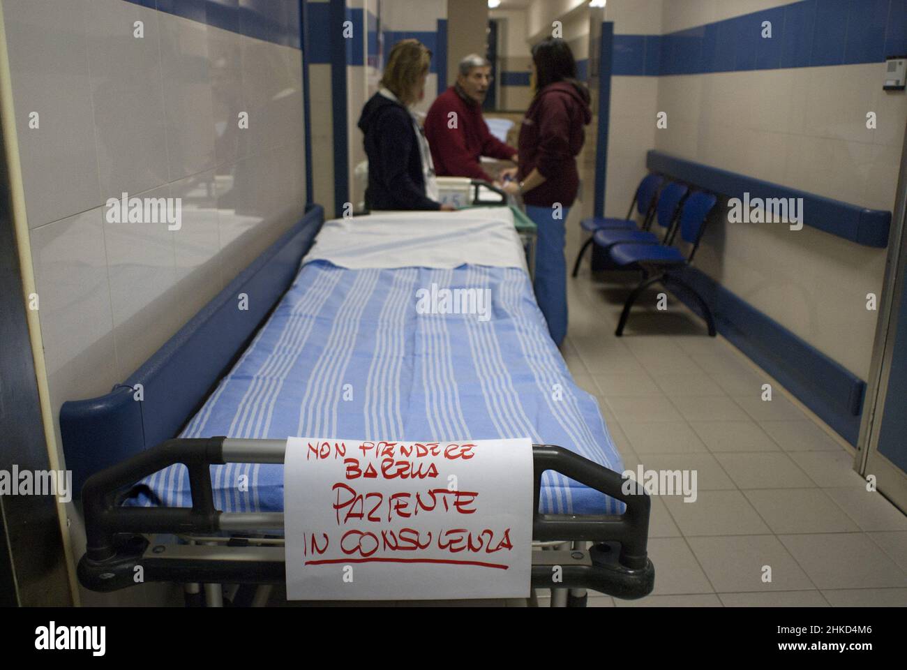 Rome, Italy 09/01/2009: First aid, Casilino general hospital. ©Andrea ...