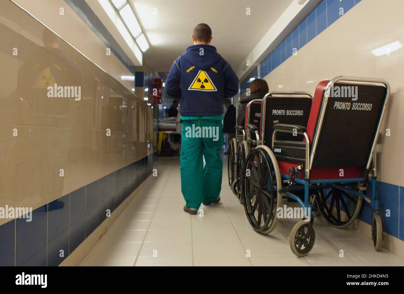 Rome, Italy 09/01/2009: First aid, Casilino general hospital. ©Andrea ...