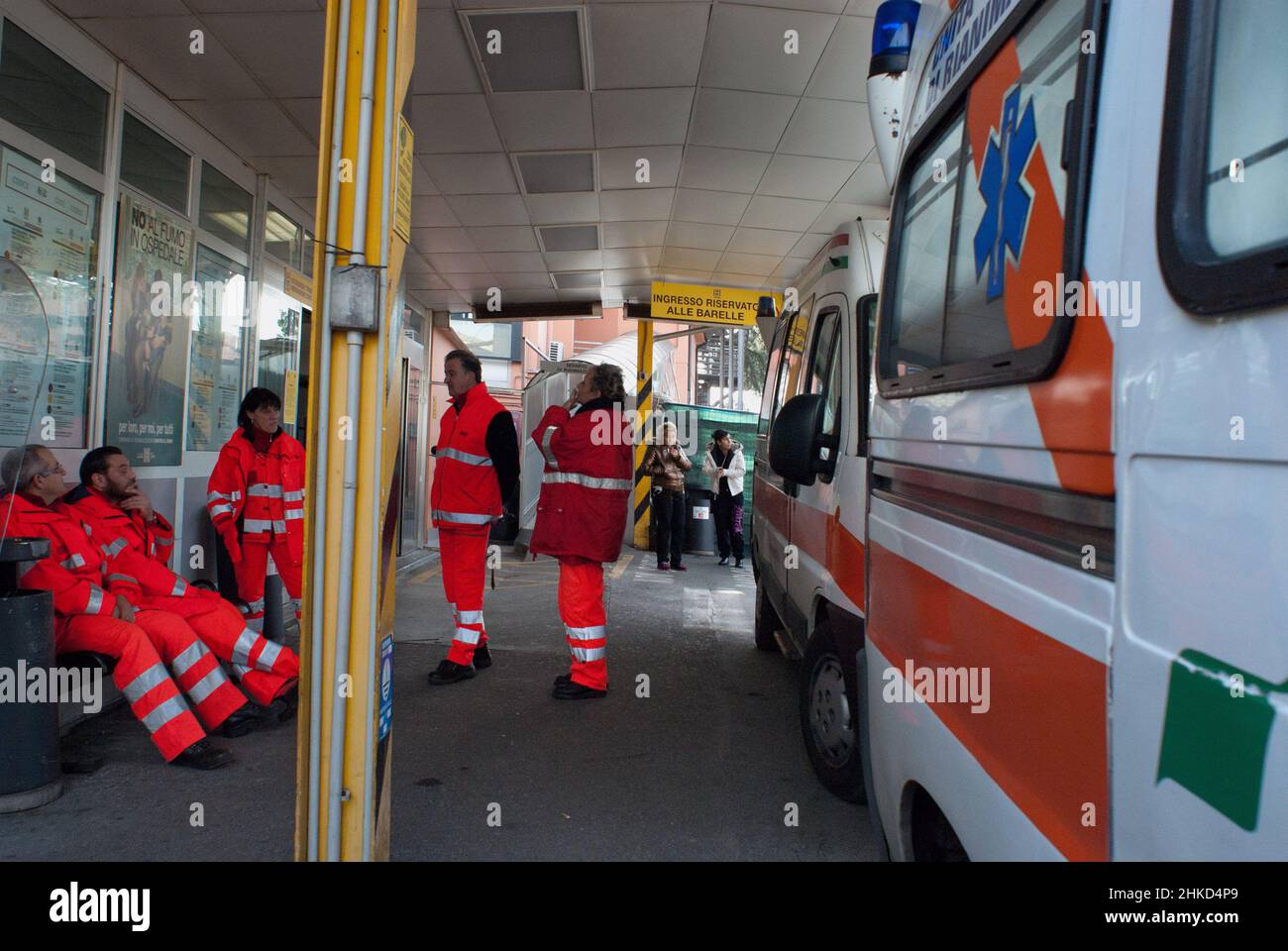 Rome, Italy 18/12/2008: First aid, Casilino general hospital. ©Andrea ...