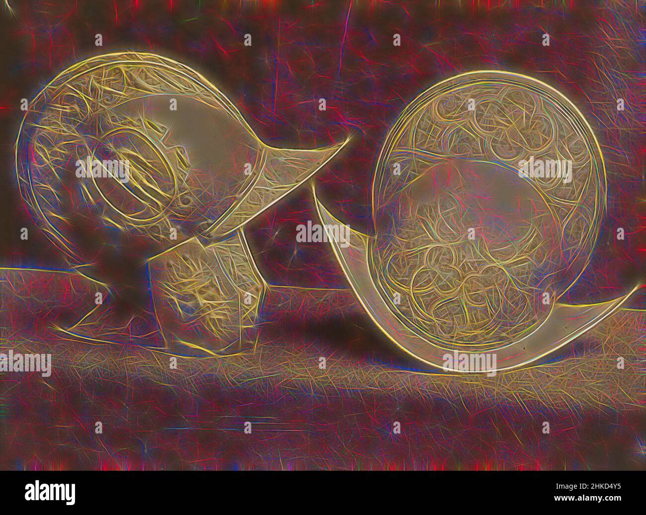 Inspired by Two decorated helmets, 1850 - 1900, albumen print, height ...