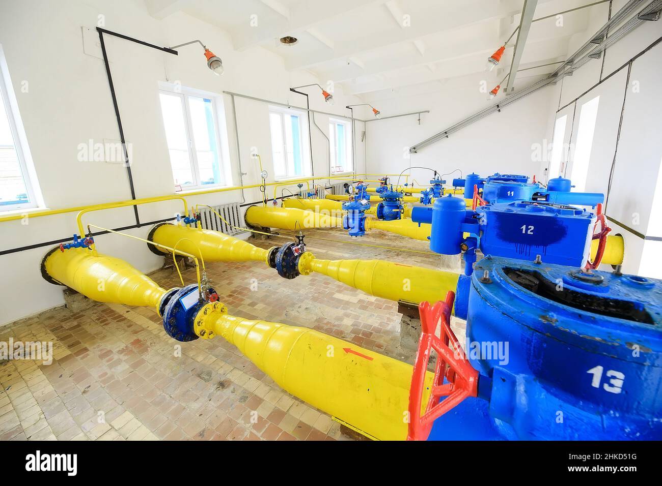 Gas distribution plastic pipe hi-res stock photography and images - Alamy