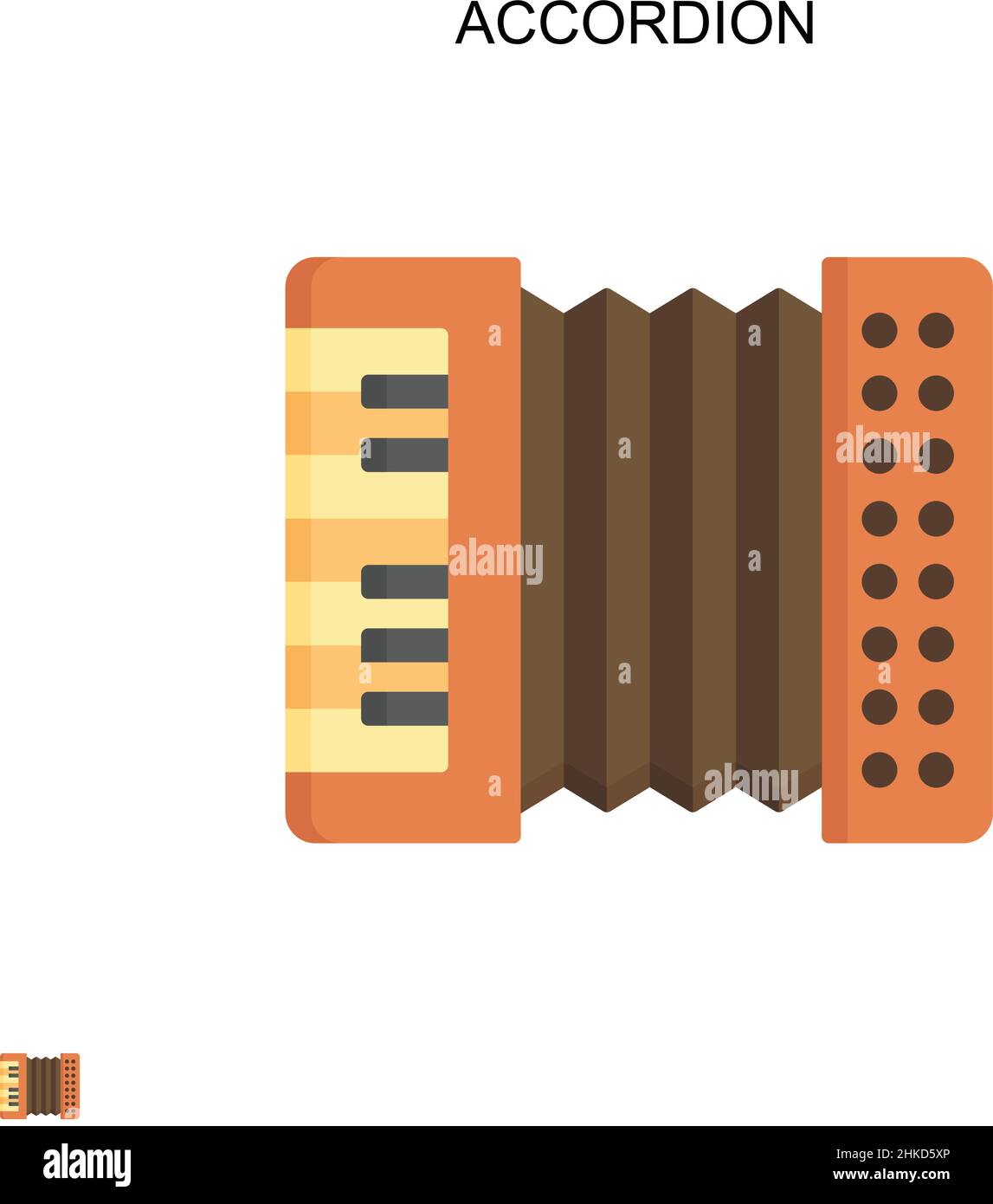 Accordion Simple Vector Icon Illustration Symbol Design Template For Web Mobile Ui Element