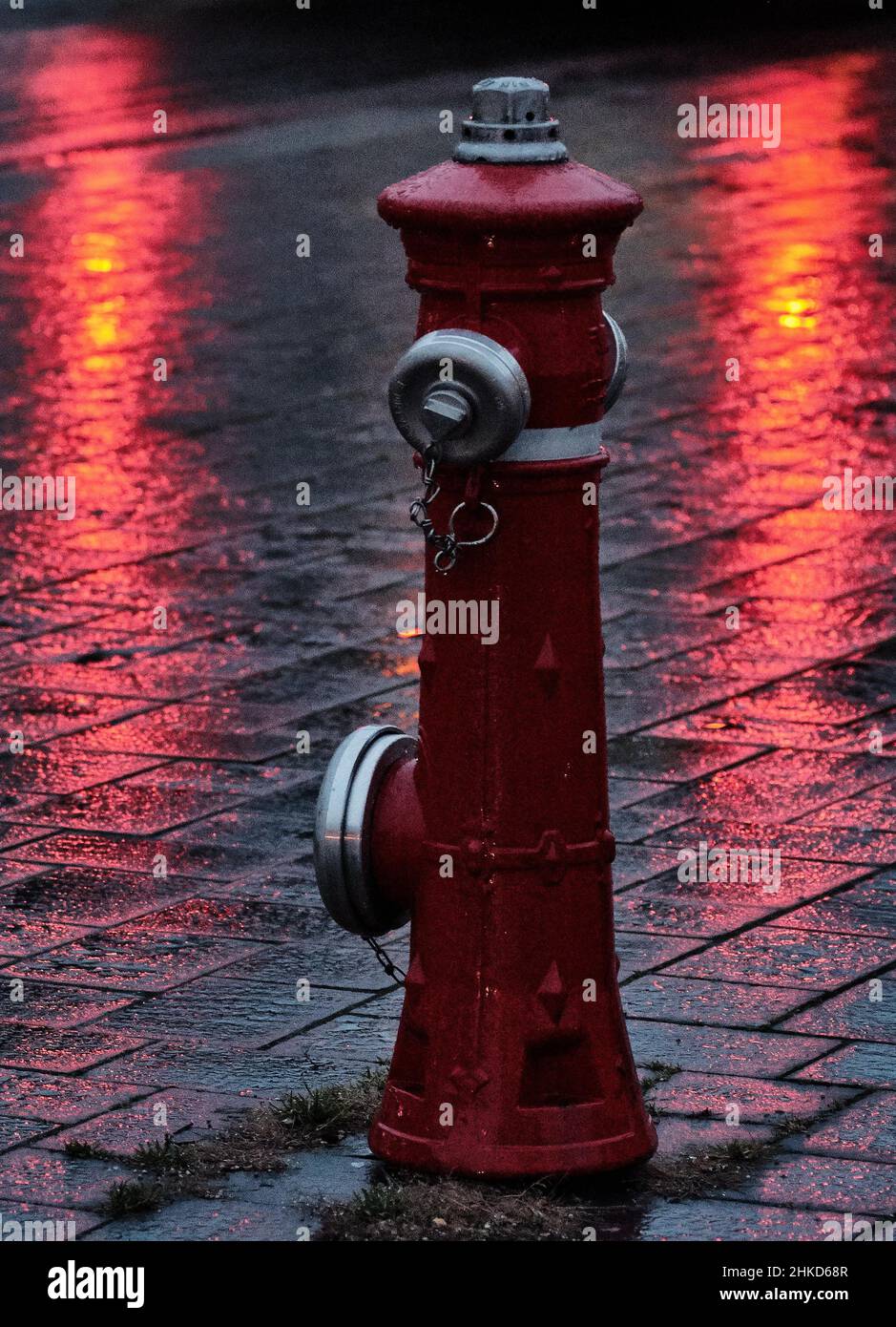 Brunswick, Germany. 03rd Feb, 2022. A red hydrant stands on the ...