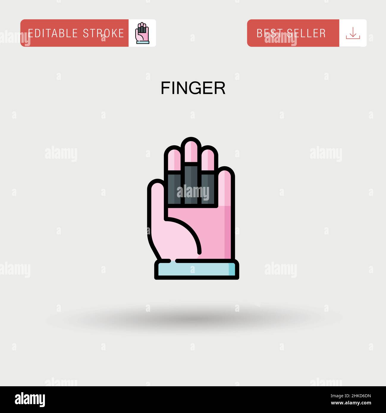 Click finger icon hi-res stock photography and images - Alamy