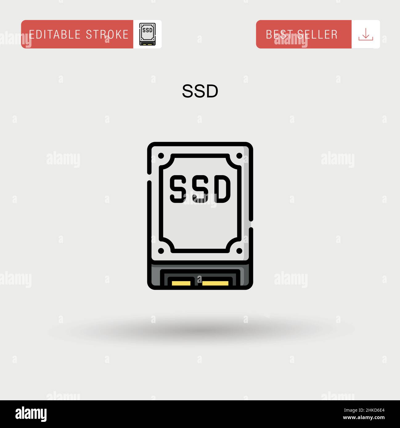 Ssd Simple vector icon Stock Vector Image & Art - Alamy