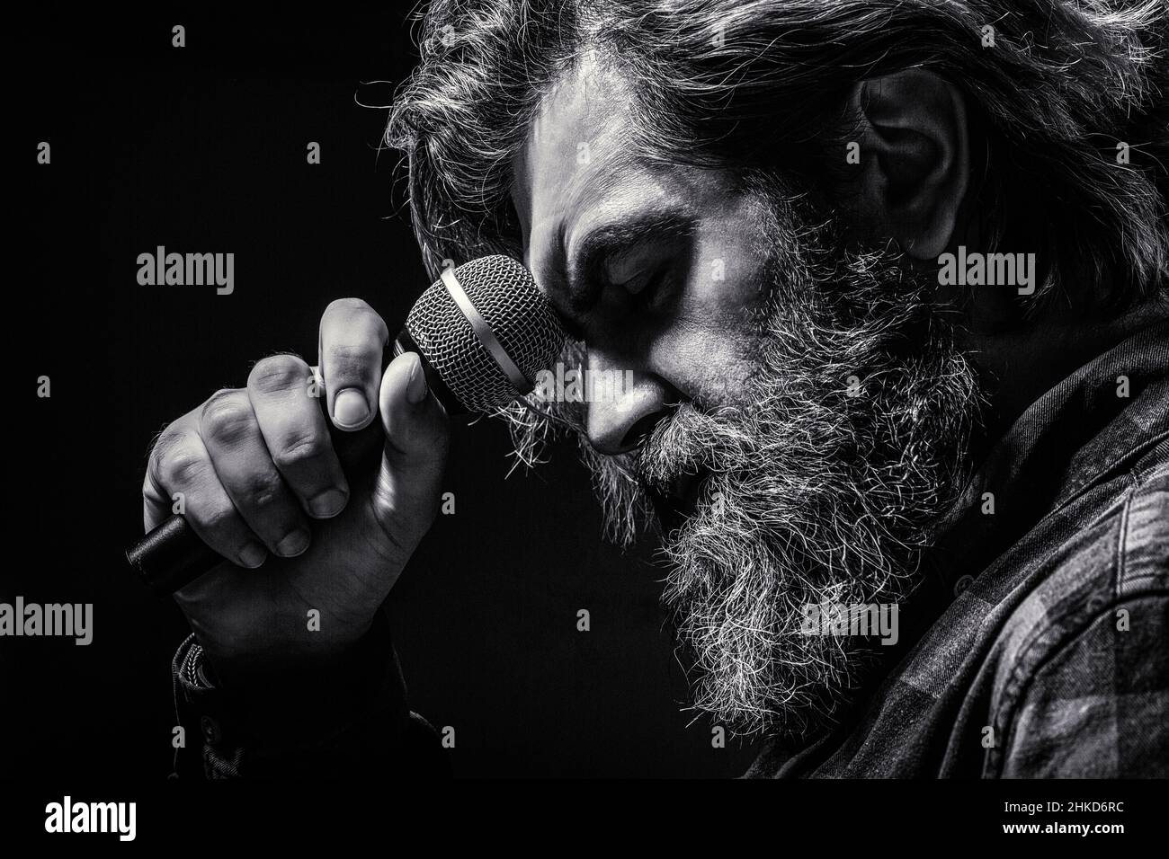 Bearded man face in rock hi-res stock photography and images - Alamy