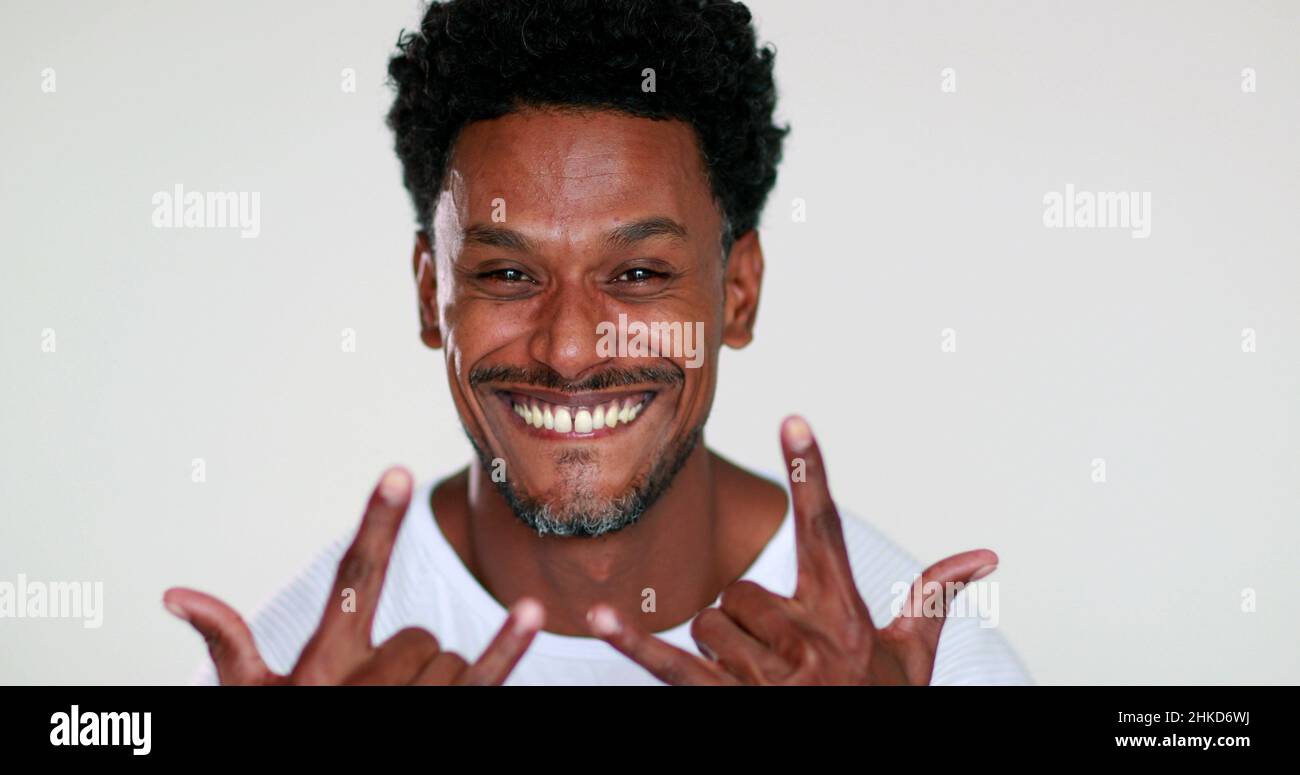 Young adult man celebrating reacting hi-res stock photography and ...