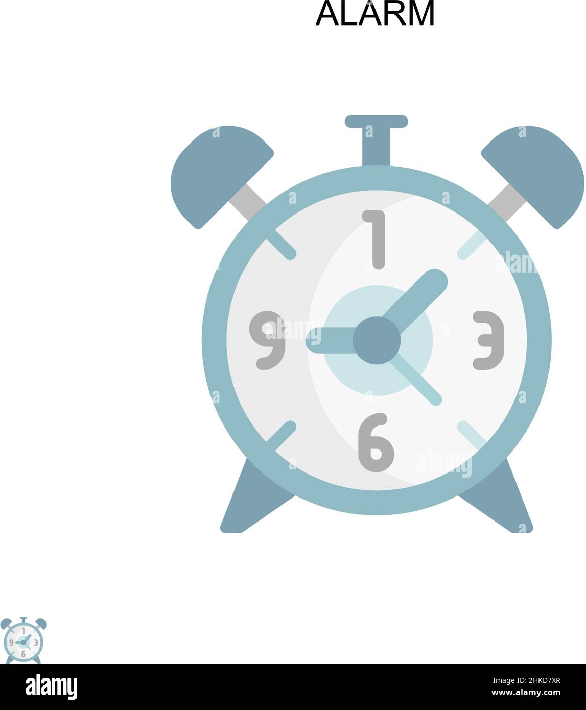 Alarm Simple vector icon. Illustration symbol design template for web ...