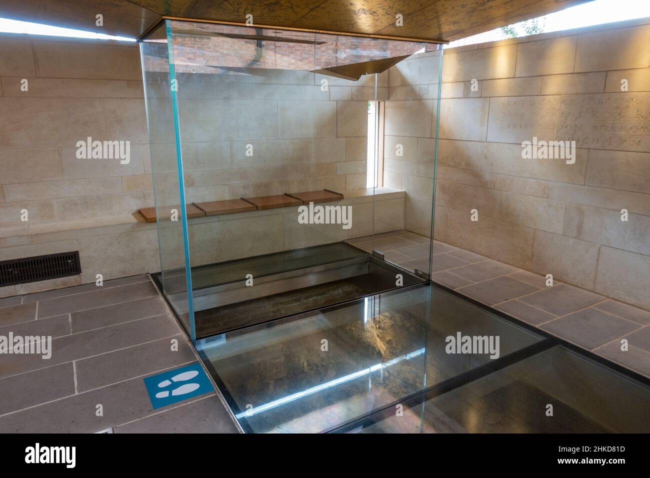 The room built over the burial spot of Richard III in the King Richard ...