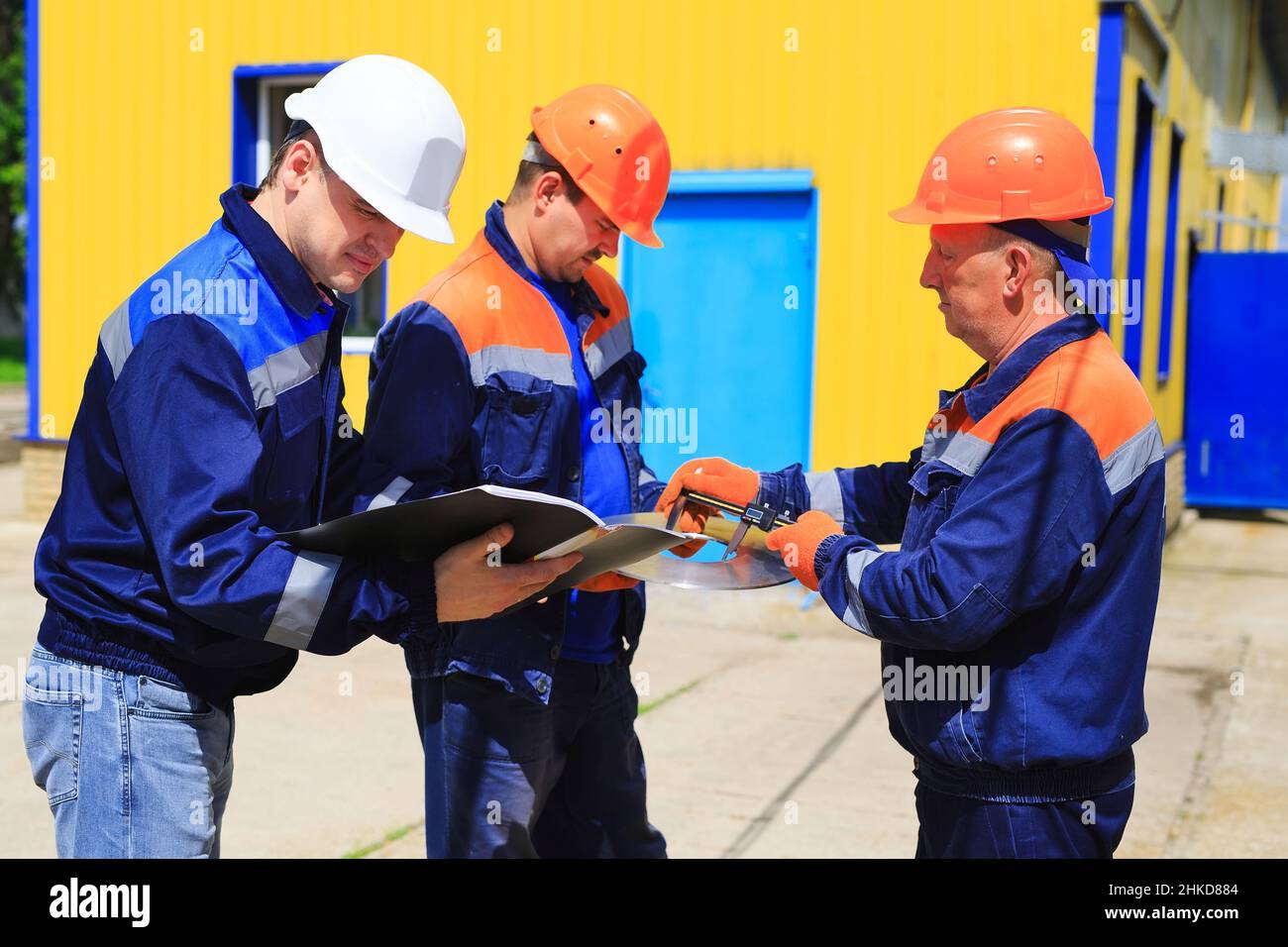 Maintenance of the gas pipeline. A specialist checks the gas pipeline ...