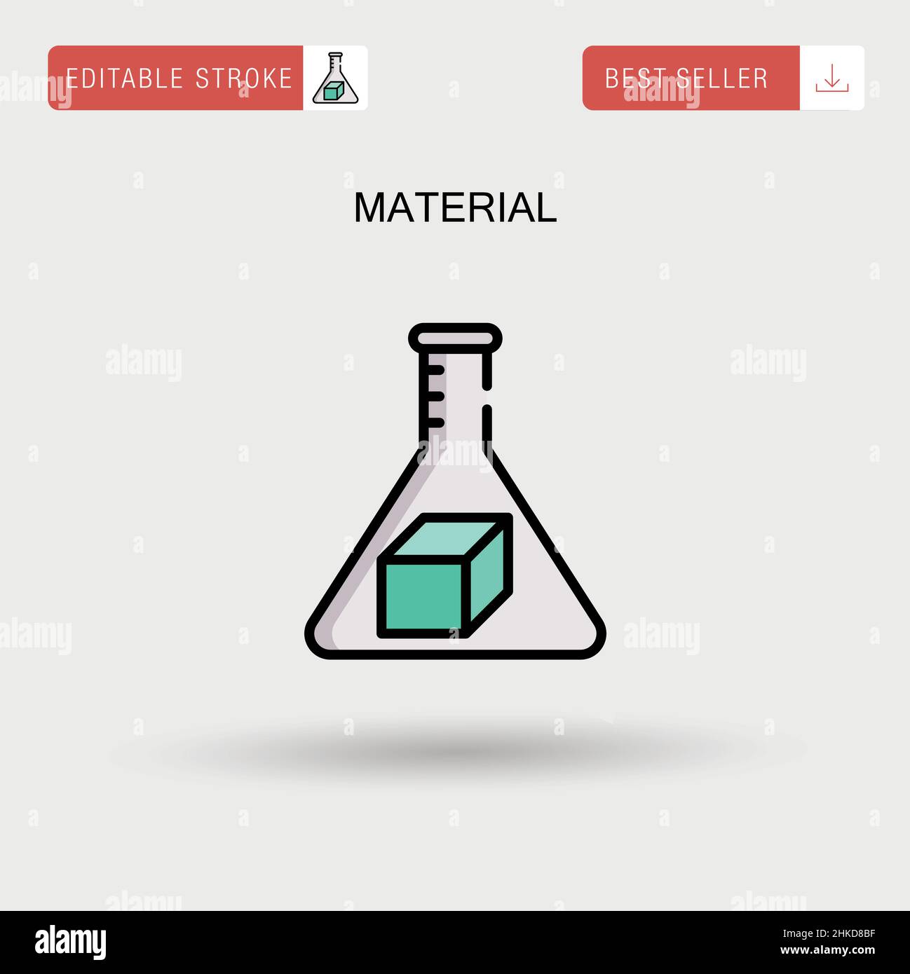 Material Simple vector icon Stock Vector Image & Art - Alamy