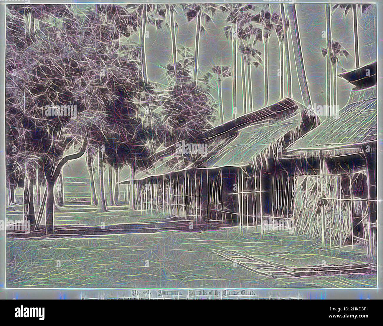 Inspired by Quarters of the Burmese guard in Amarapura in Burma ...