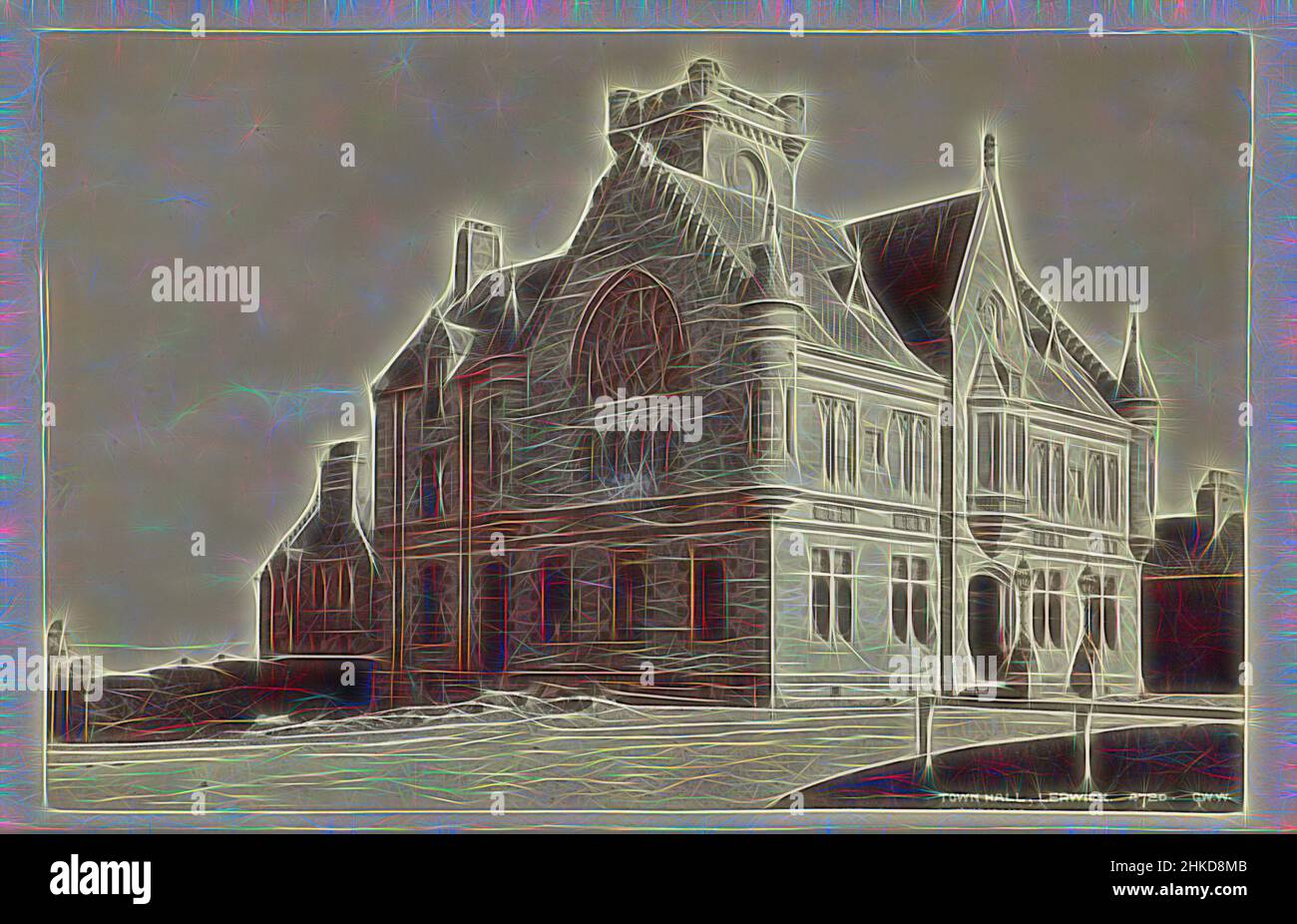 Inspired by Lerwick Town Hall, Town Hall, Lerwick, Reimagined by ...