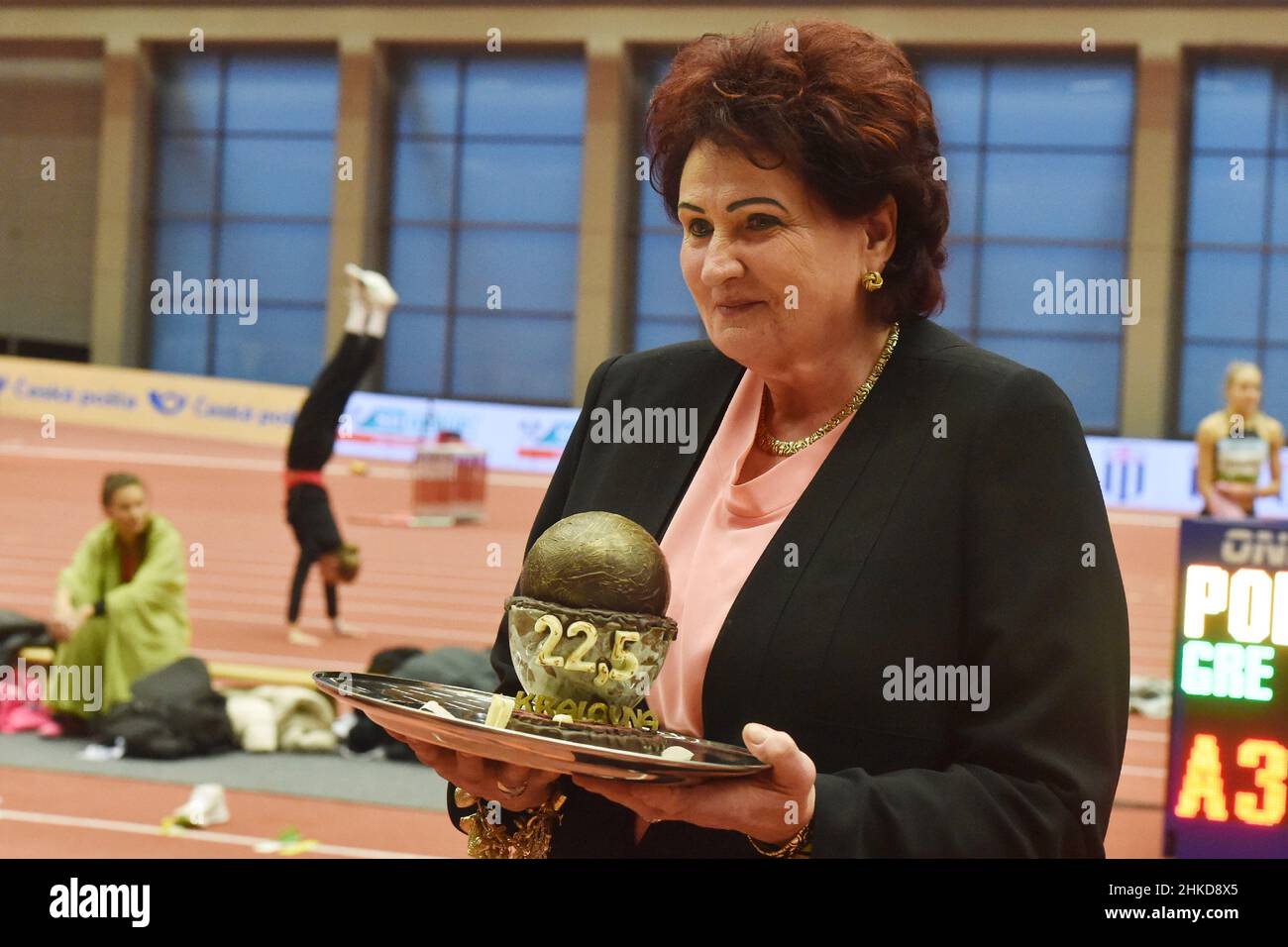 Ostrava, Czech Republic. 03rd Feb, 2022. Former Czech athlet Helena ...