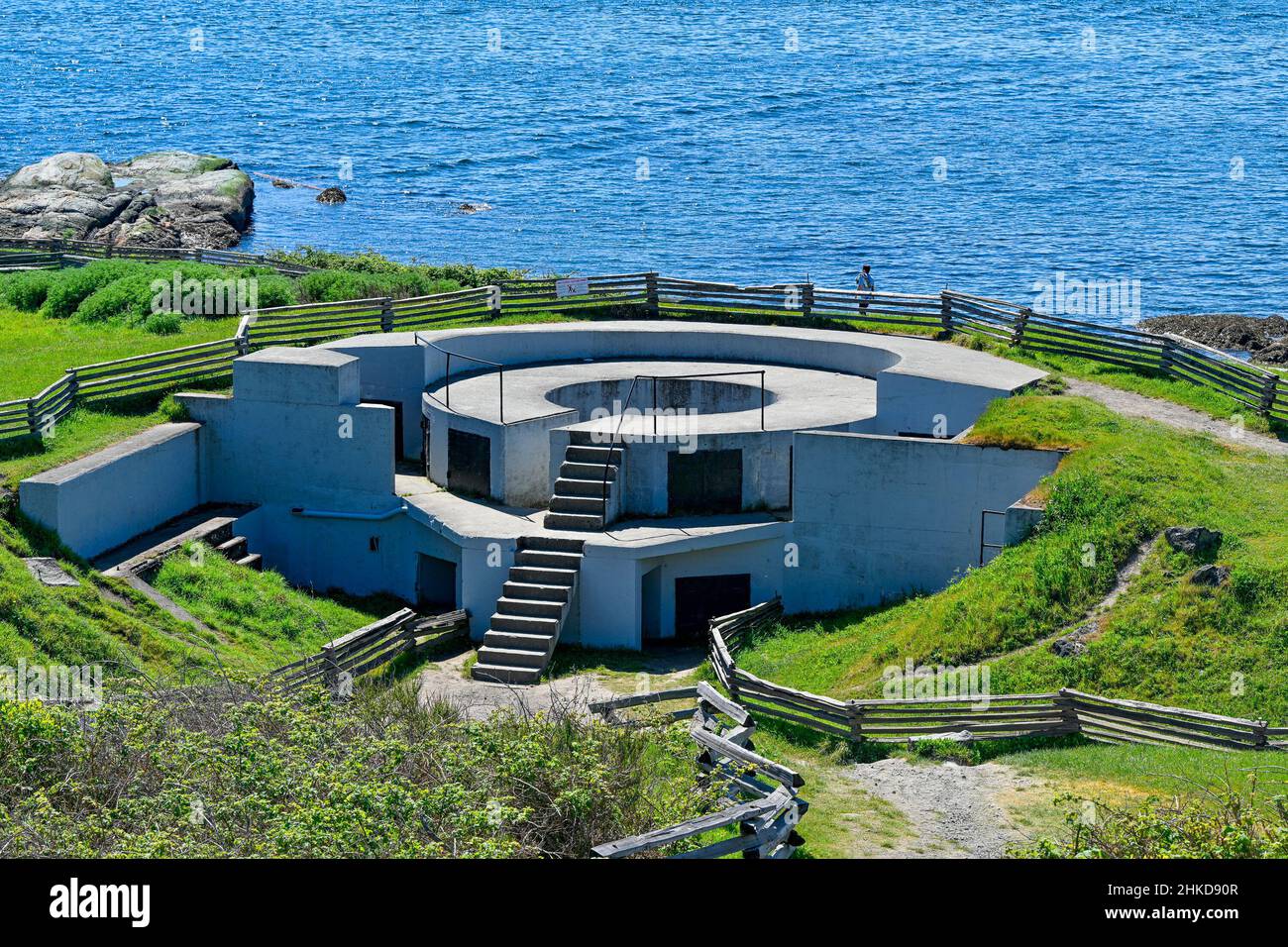 Macaulay Point Battery, historic gun emplacement, Victoria, British ...