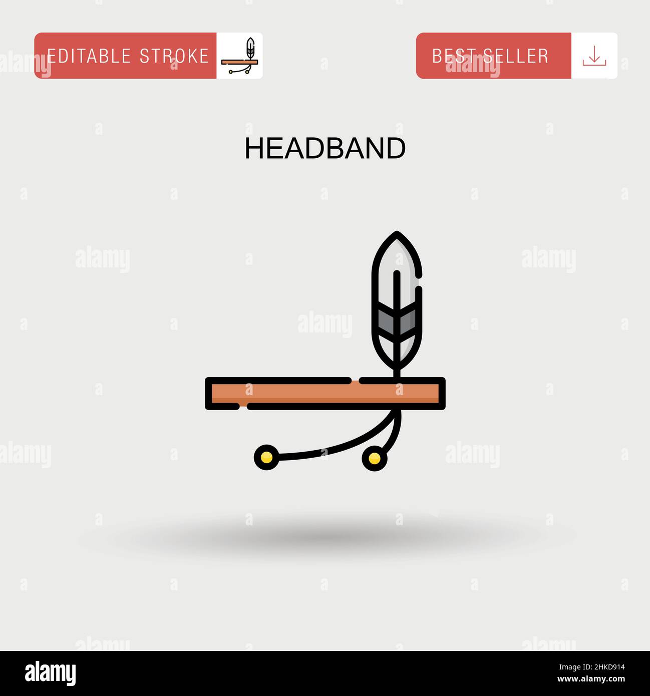 Headband Simple vector icon Stock Vector Image & Art - Alamy