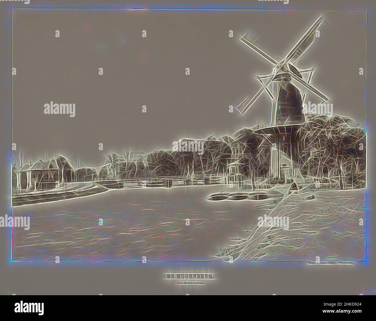 Inspired by Windmill near the Hoornbrug at Rijswijk, Henri de Louw, The ...