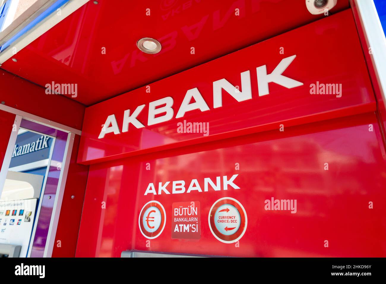 Antalya, Turkey - January 18, 2020: Automated teller machine, atm from ...