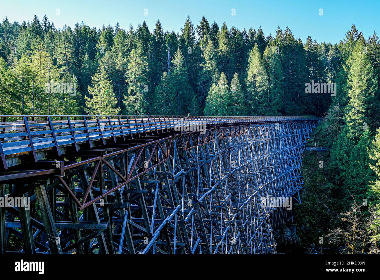 Kinsol Trestle Bridge, Cowichan Valley, British Columbia, Canada Stock ...