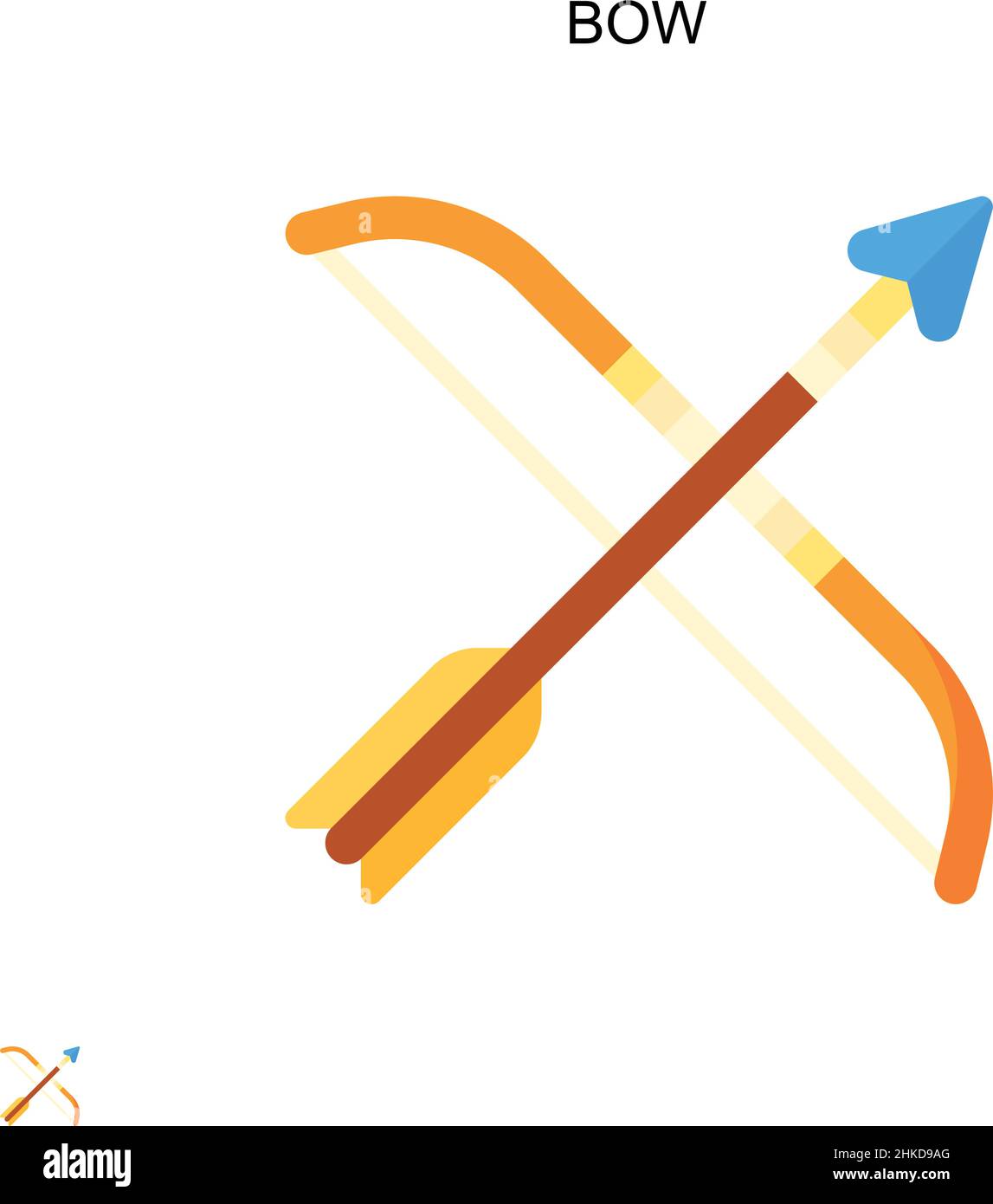 Bow Simple vector icon. Illustration symbol design template for web ...