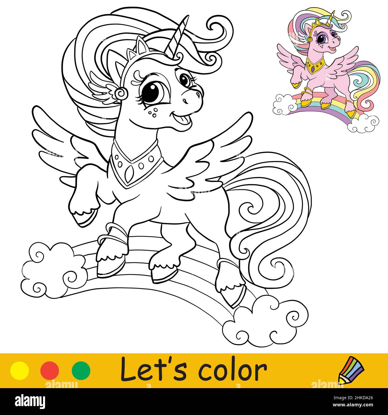 free coloring pages flying horses