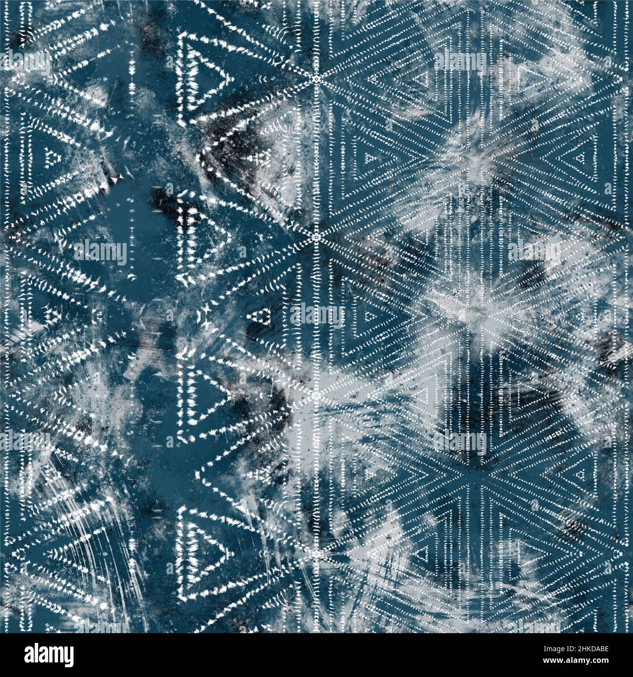 Seamless navy blue and white abstract grungy seamless surface pattern ...