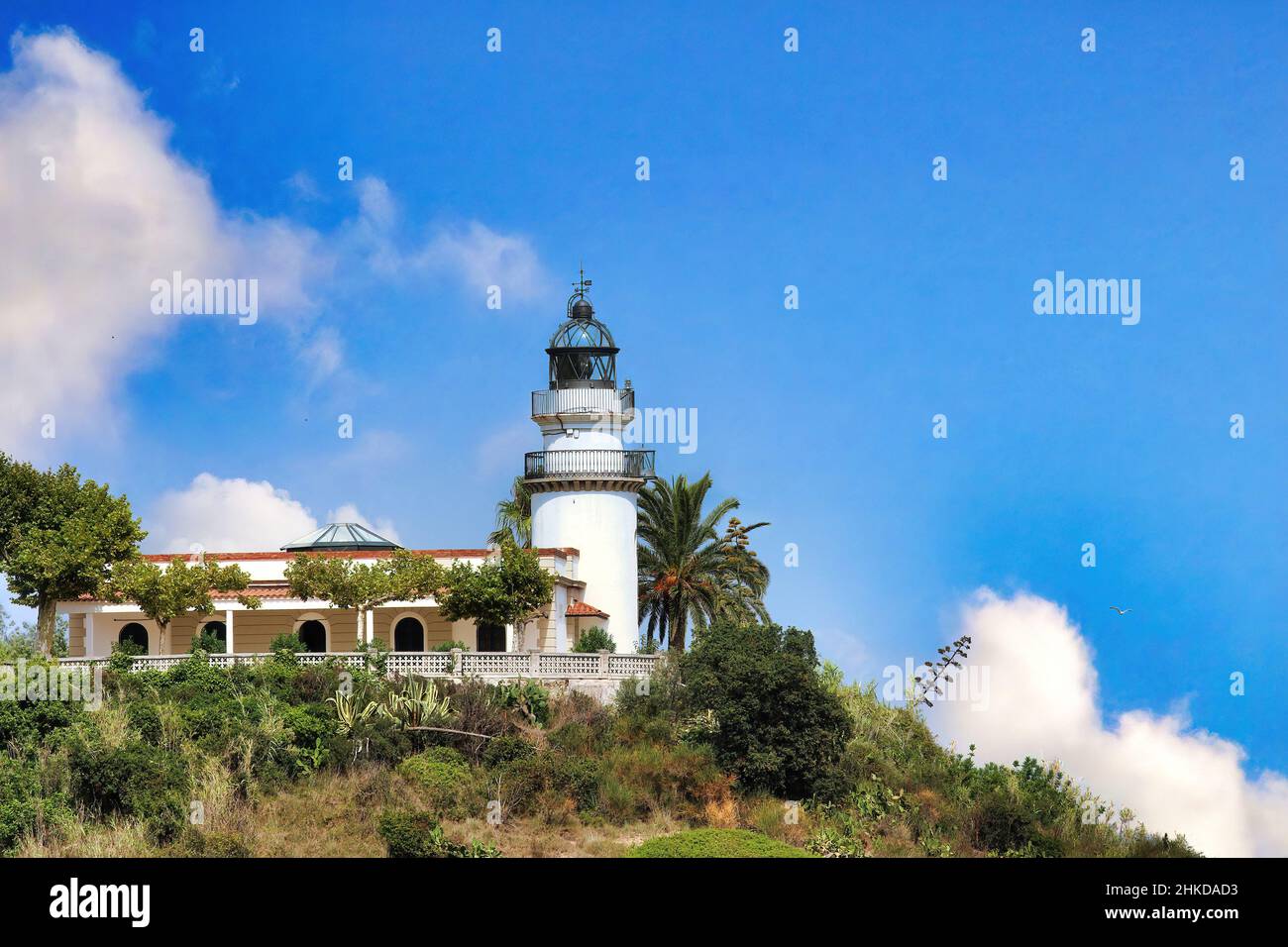 The tourist town of Calella with its beautiful coves, its beaches and ...